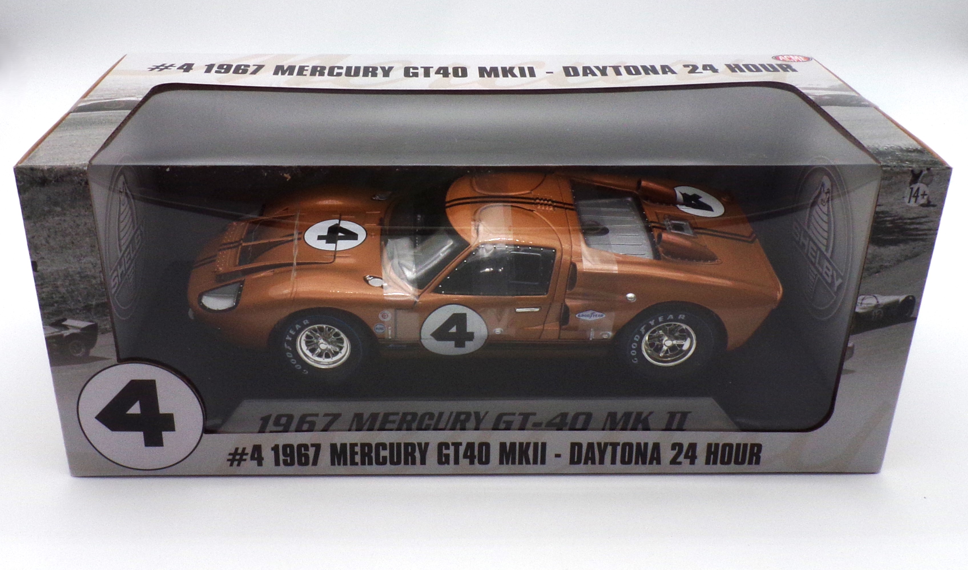 1967 Mercury GT40 MKII - Daytona 24 Hour #4 1:18 Diecast