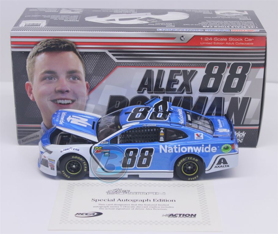Alex Bowman Autographed 2018 Nationwide 1:24 Nascar Diecast