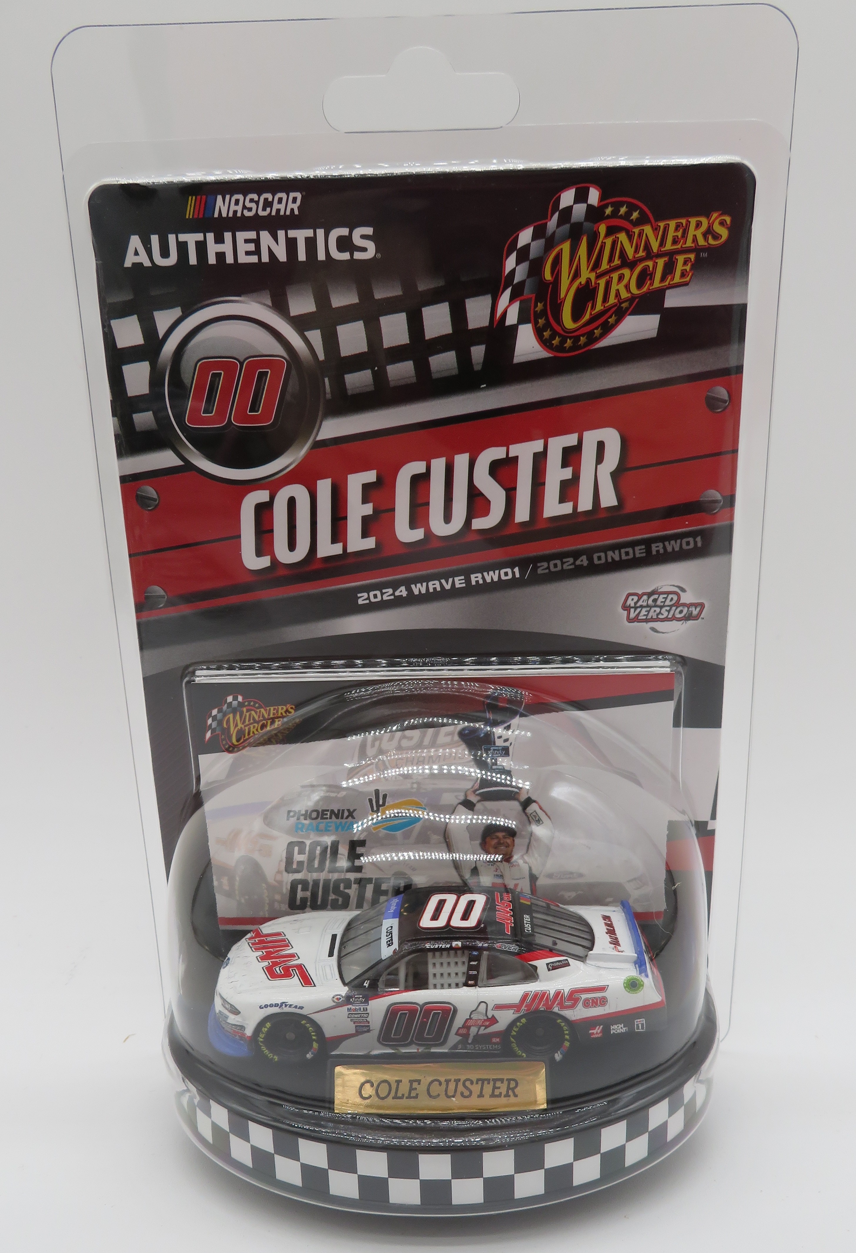 Cole Custer 2023 Haas Automation Phoenix Win 1:64 Wave 1 Nascar Authentics