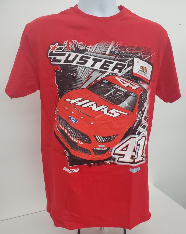 Cole Custer Back Stretch Red Shirt