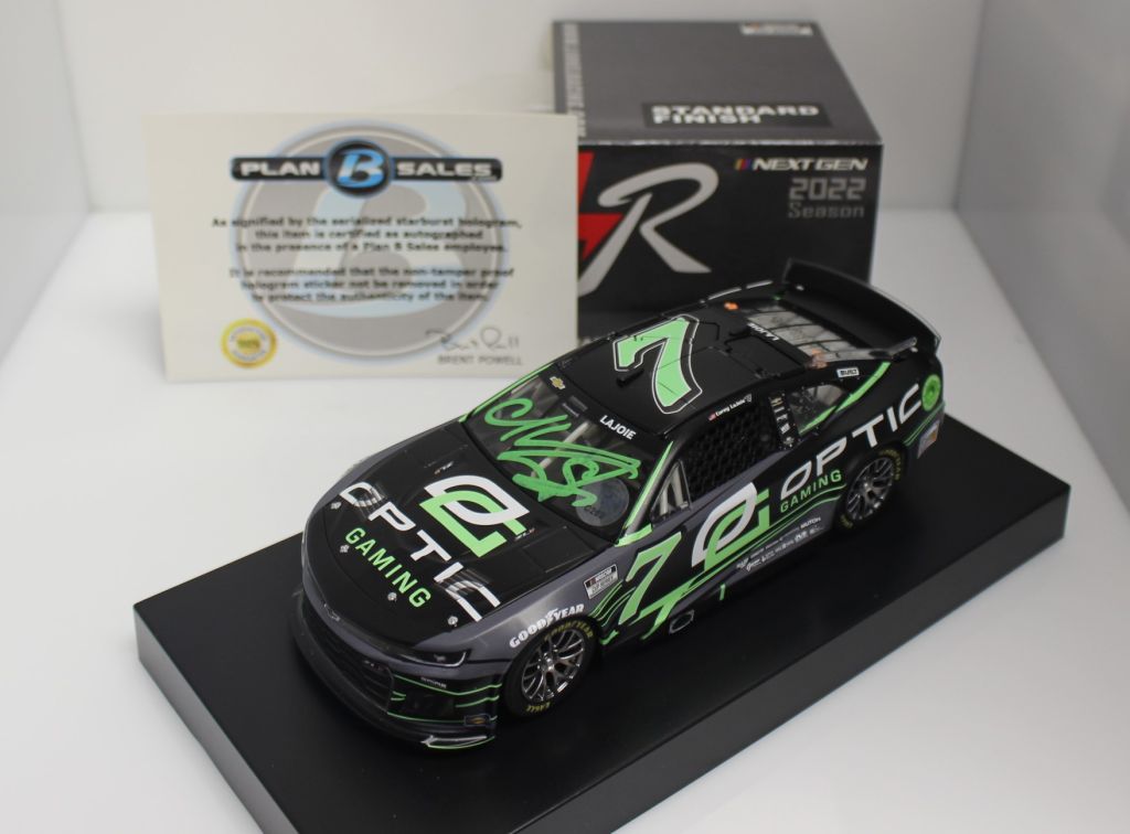 Corey LaJoie Autographed 2022 OpTic Gaming 1:24 Nascar Diecast