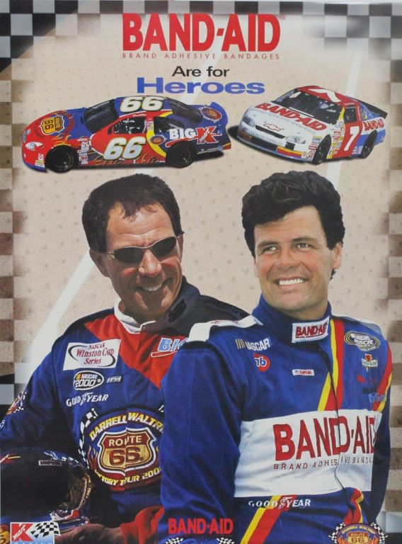 Darrell &Michael Waltrip Band-Aid Poster " 22" x 16" | WWW.PLANBSALES.COM
