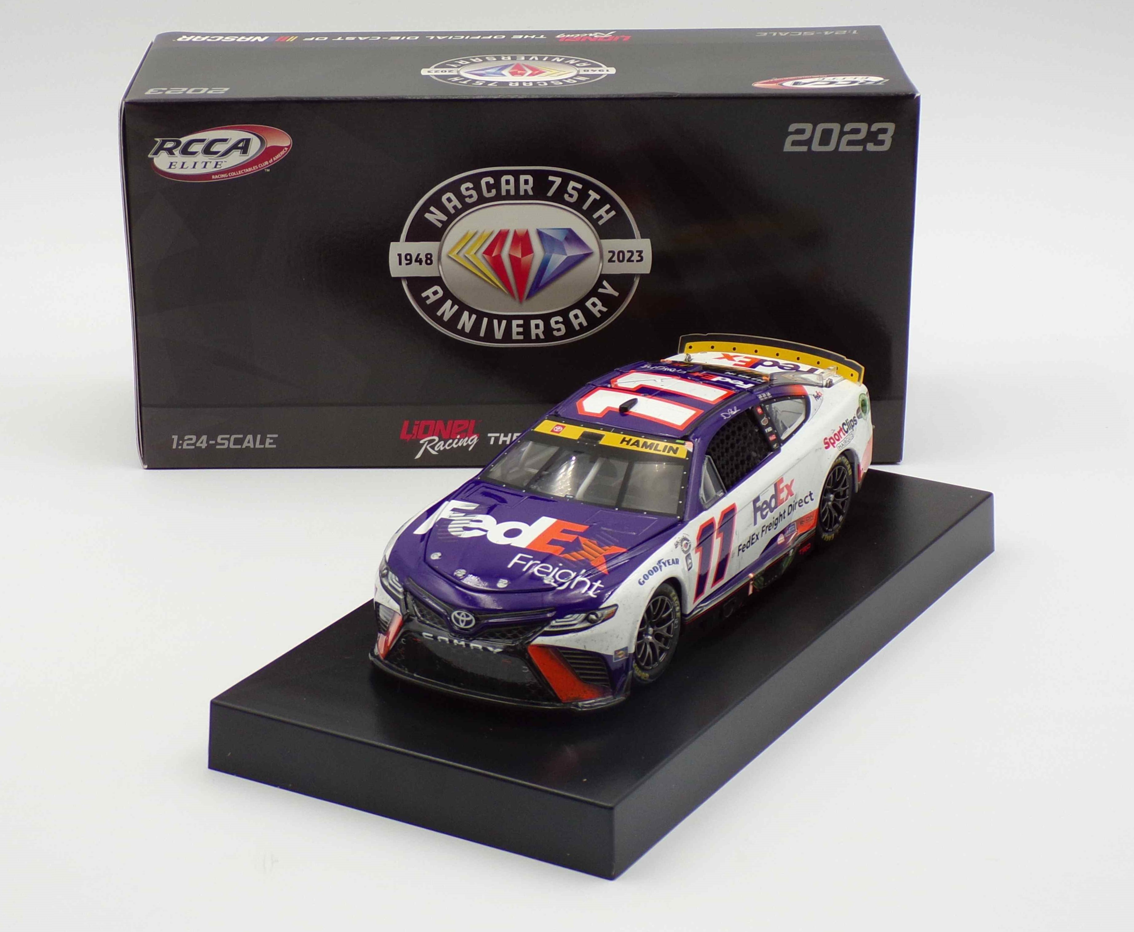 Denny Hamlin 2023 FedEx Freight 9/16 Bristol Race Win 1:24 Elite Nascar ...