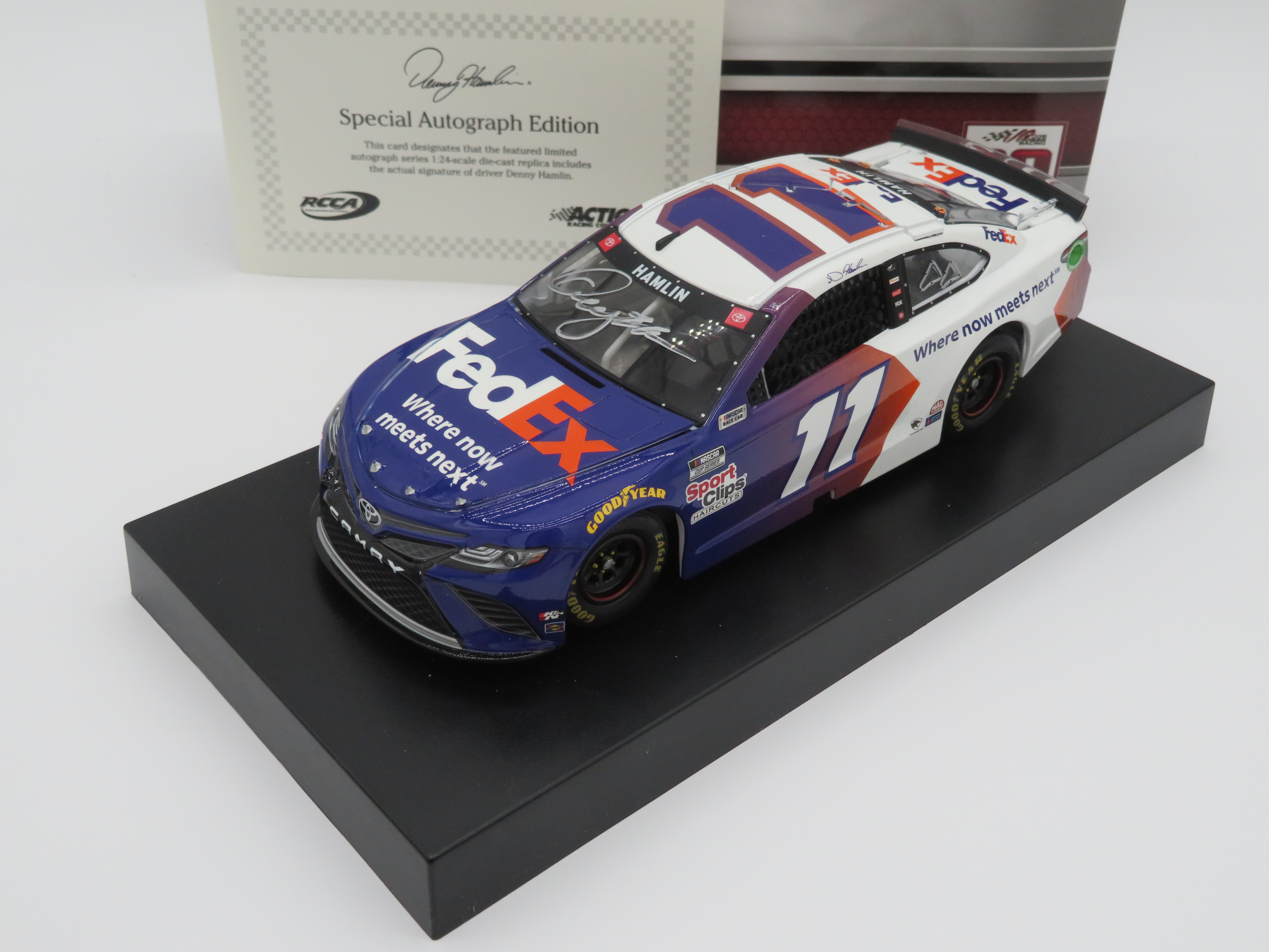 Denny Hamlin 2021 FedEx “Where now meets next” 1:24 Nascar Diecast