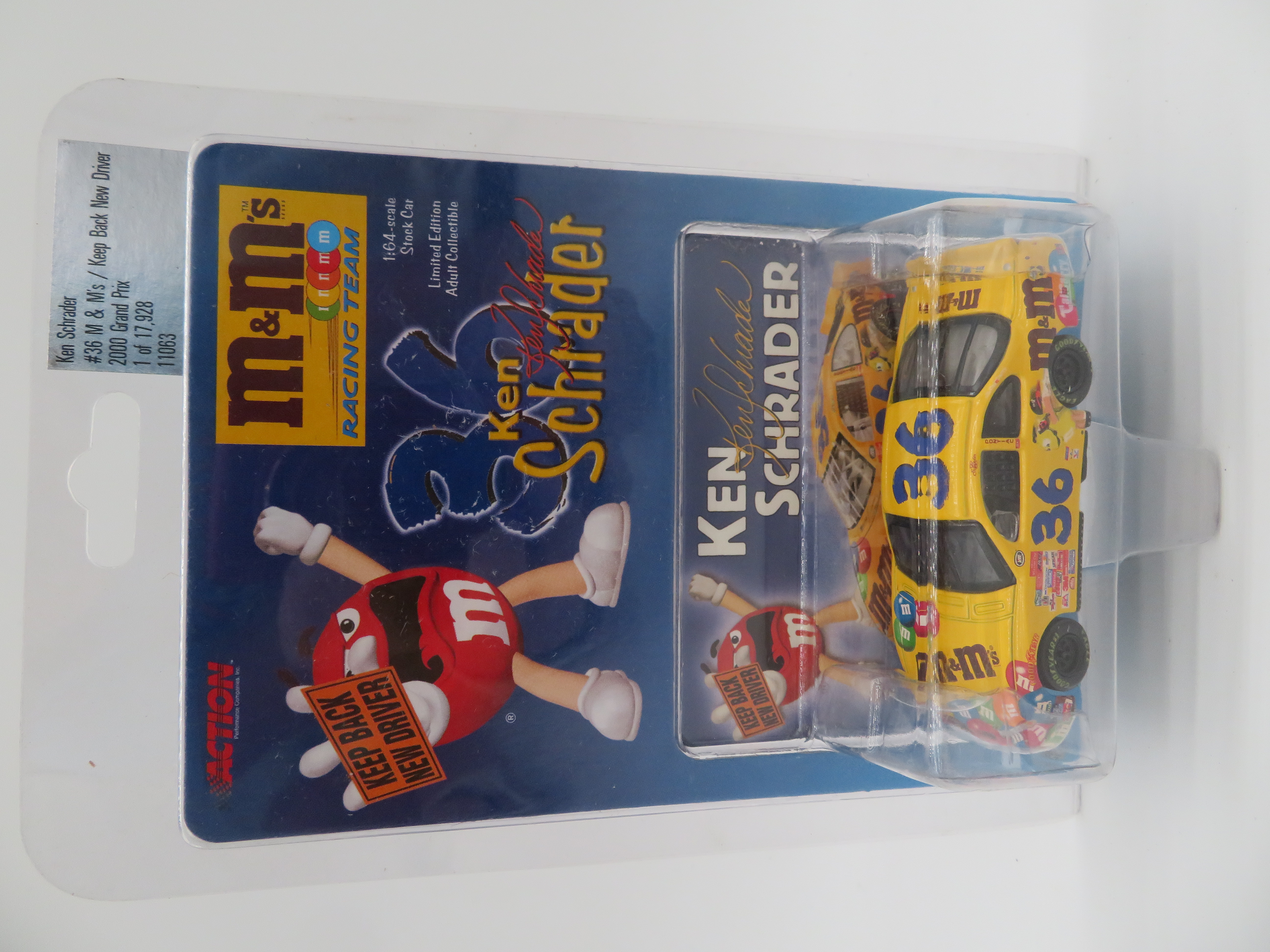 Ken Schrader 2000 #36 M & M / Keep Back New Driver 1:64 Nascar Diecast