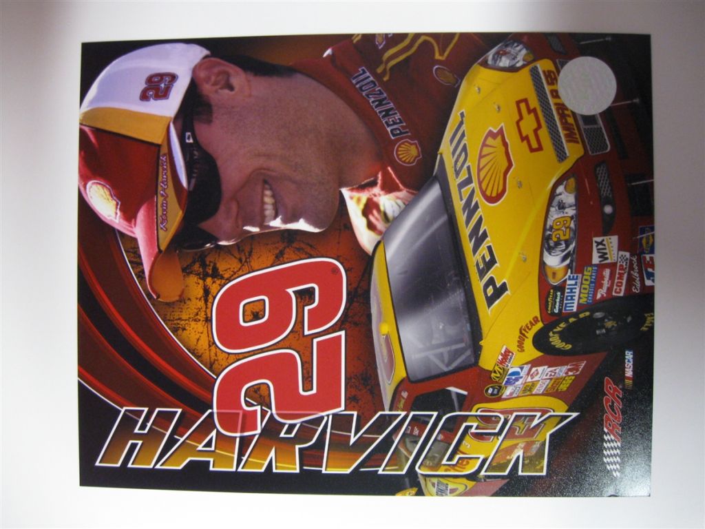 Kevin Harvick #29 Pennzoil/Shell 8 X 10 Photo