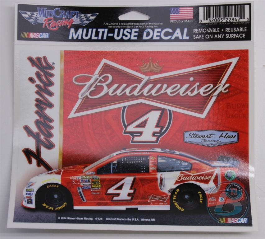 Kevin Harvick Budweiser 5X6 Multi-Use Decal
