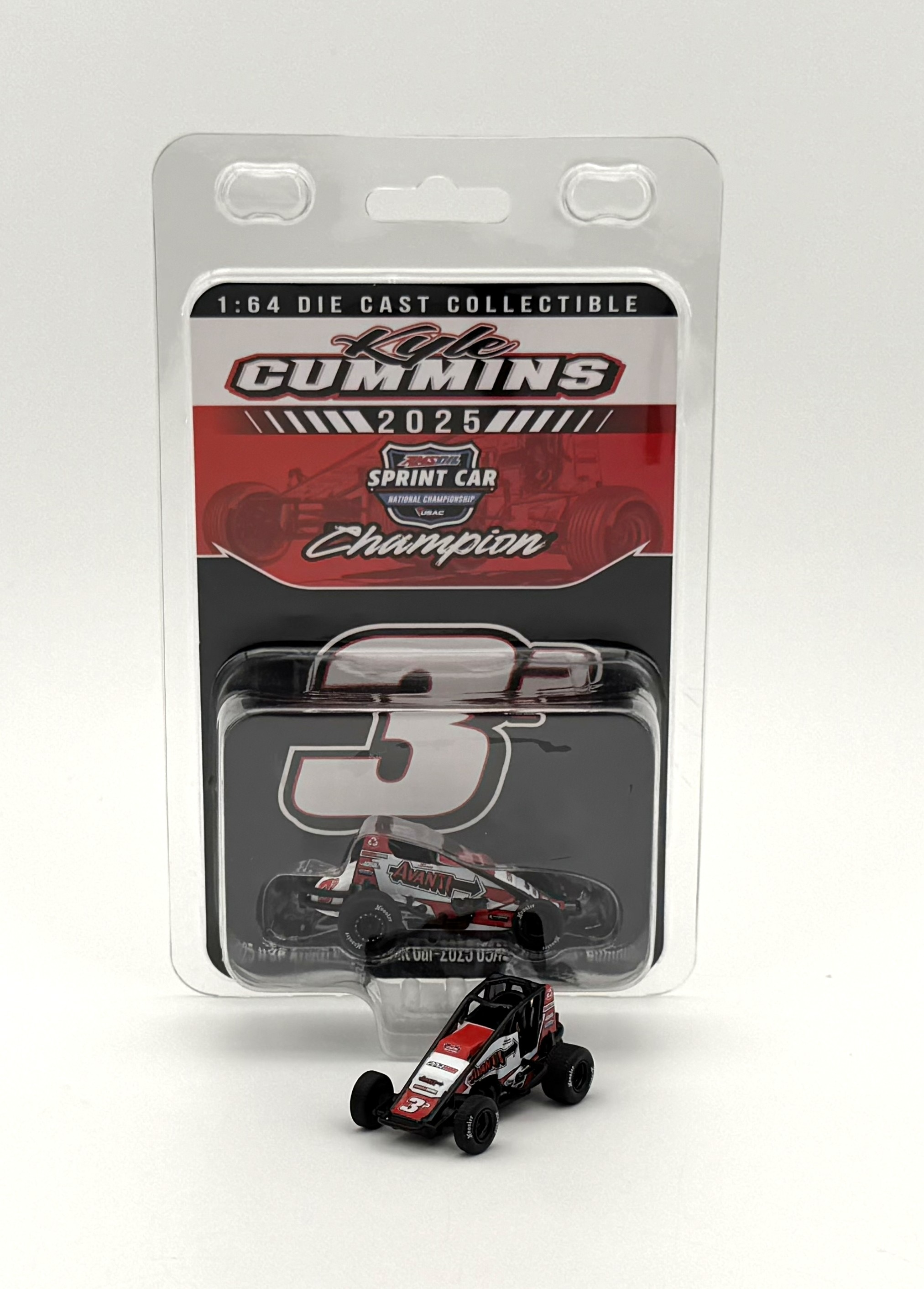 Kyle Cummins 2025 Avanti USAC Champion #3P 1:50 Sprint Car Diecast