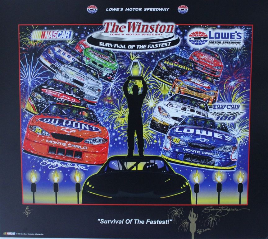 Lowe's Motor Speedway 2002 The Winston " Survival Of The Fastest! " Sam ...