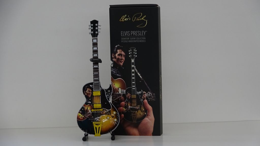 Art & Collectibles ELVIS PRESLEY Miniature Guitar Wooden Artisan ...