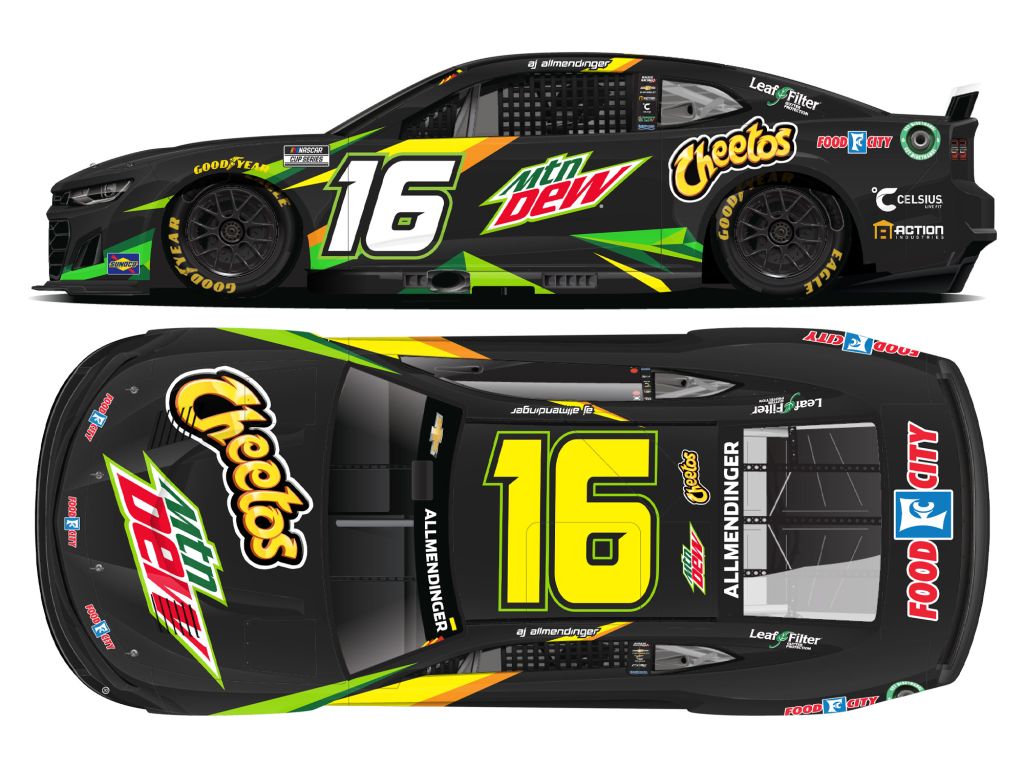 AJ Allmendinger 2024 MTN Dew / Cheetos 1:24 Nascar Diecast