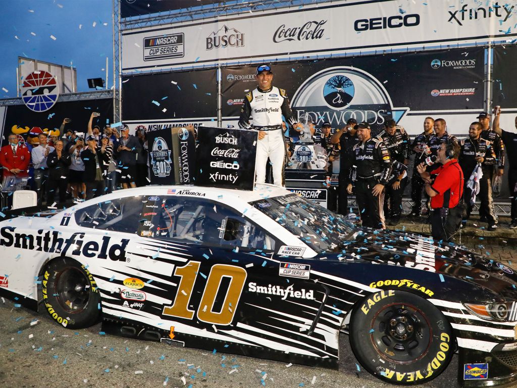 Aric Almirola 2021 Smithfield / New Hampshire 7/18 Race Win 1:24 Nascar ...