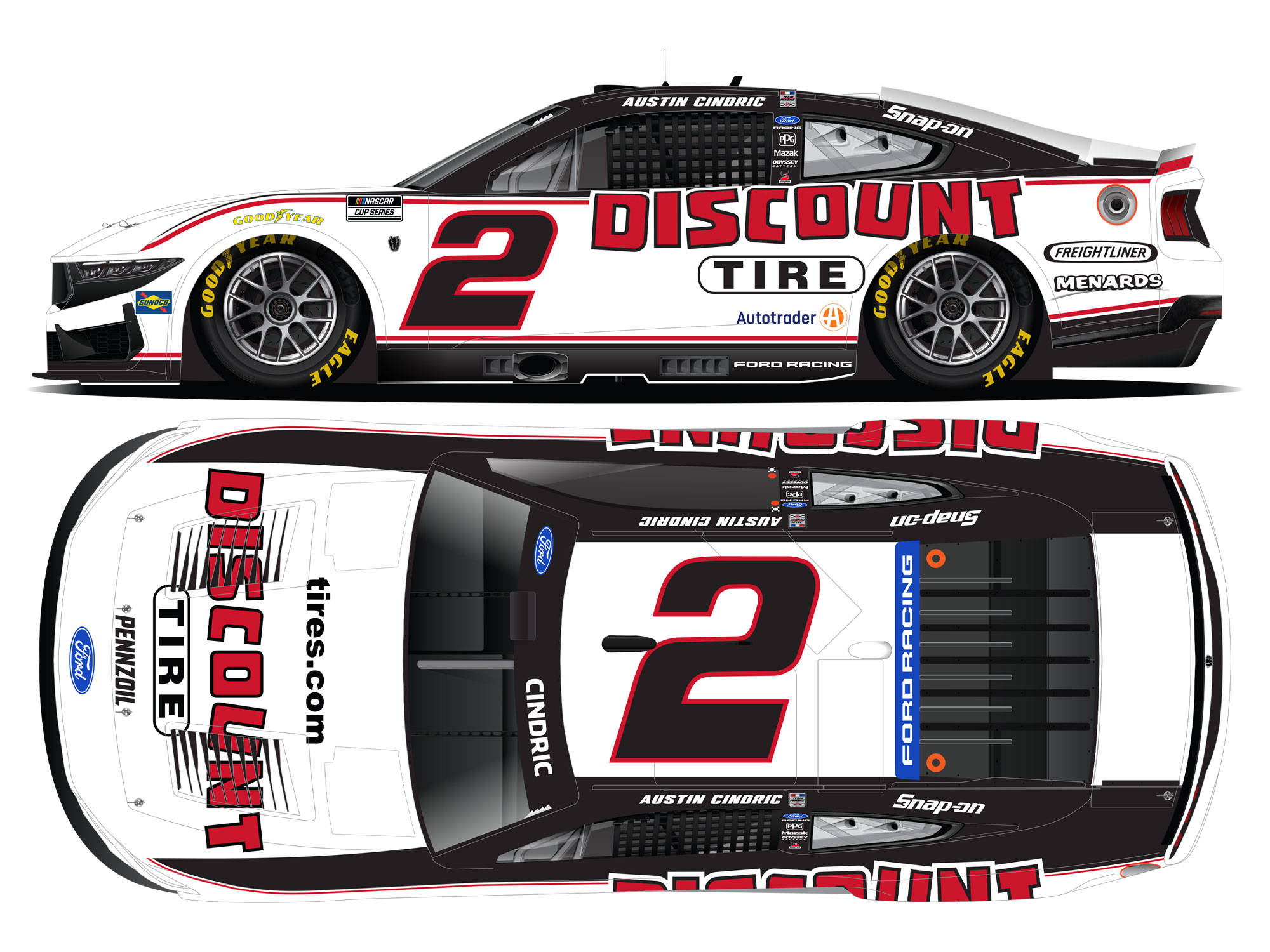 Austin Cindric 2026 Discount Tire 1:64 Nascar Diecast