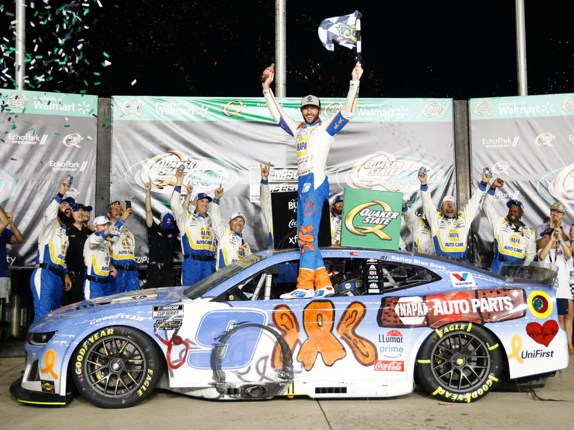 Chase Elliott 2025 Children's Healthcare of Atlanta 6/28/25 Race Win 1 ...