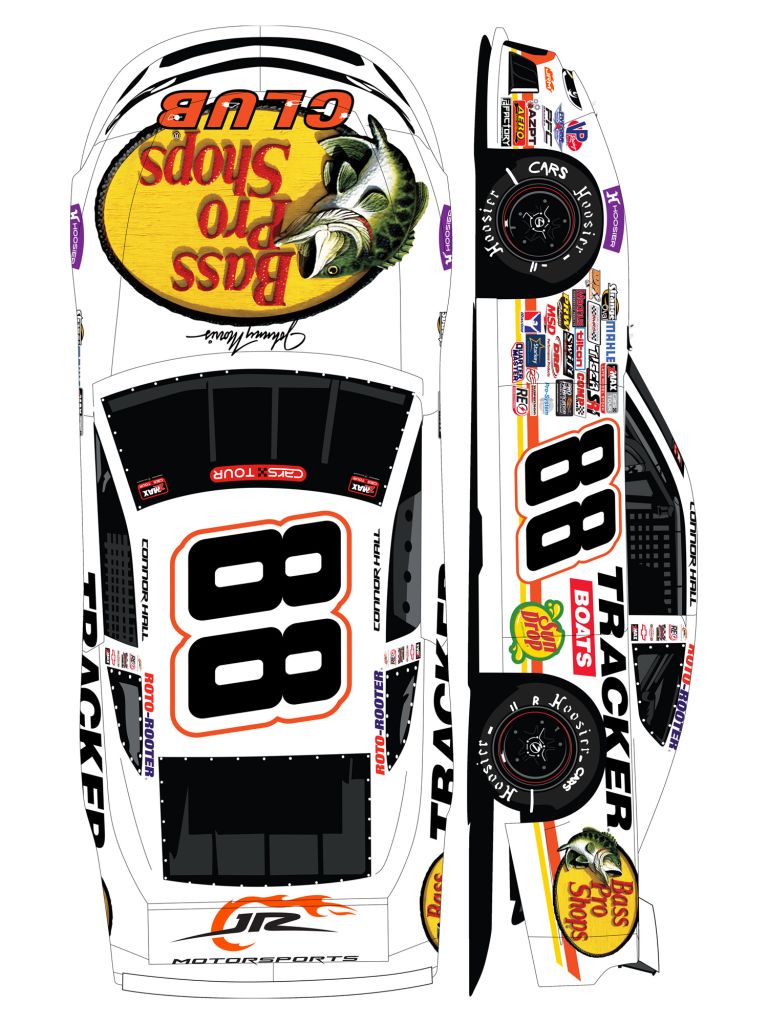 Connor Hall 2025 Bass Pro Shops 1:24 Late Model Stock Car Diecast