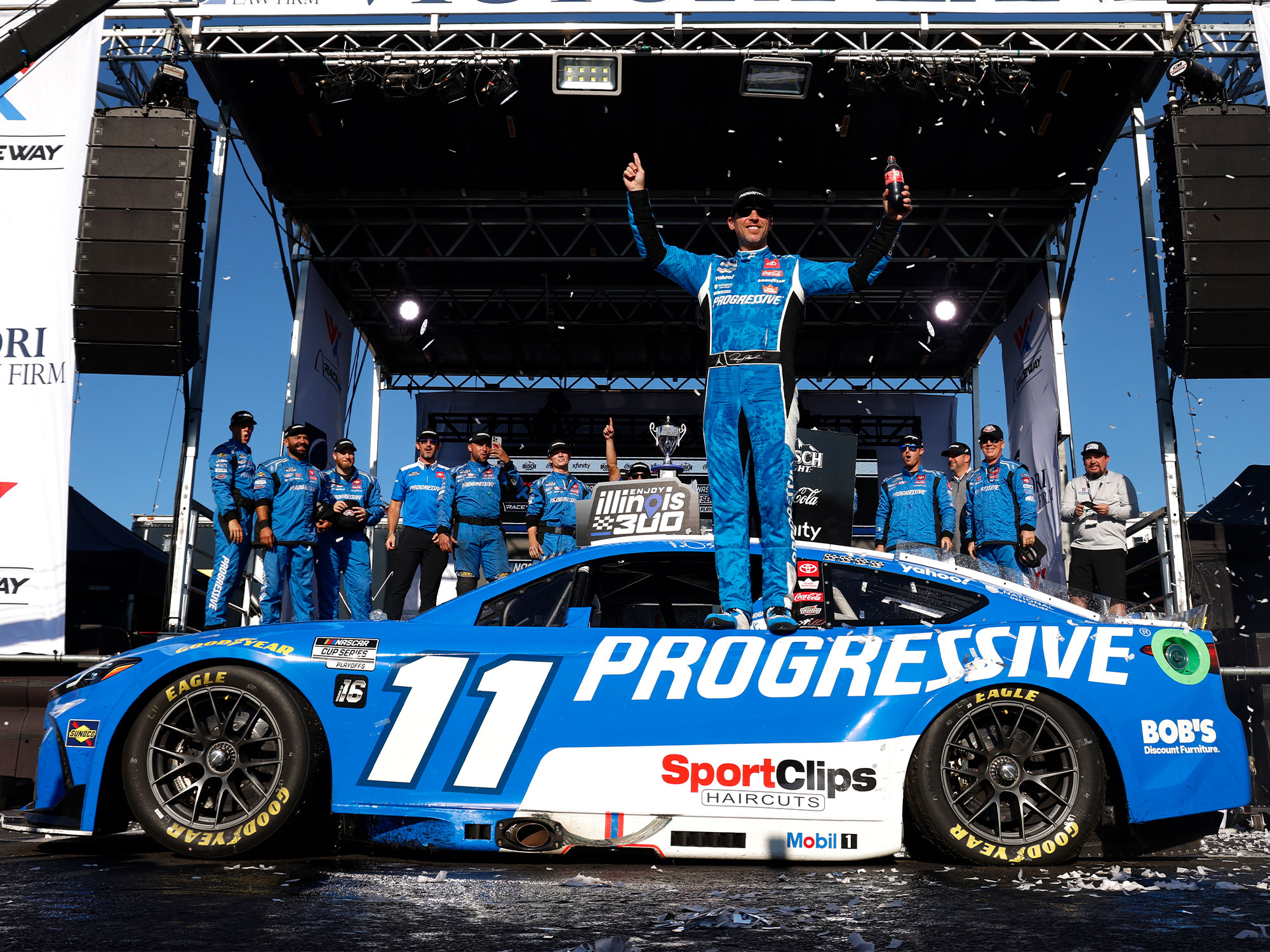 Denny Hamlin 2025 Progressive WWT 9/7/25 Gateway Race Win 1:24 Color ...