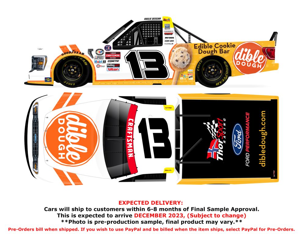 Hailie Deegan 2023 Dible Dough 1:64 Nascar Diecast - Truck Series