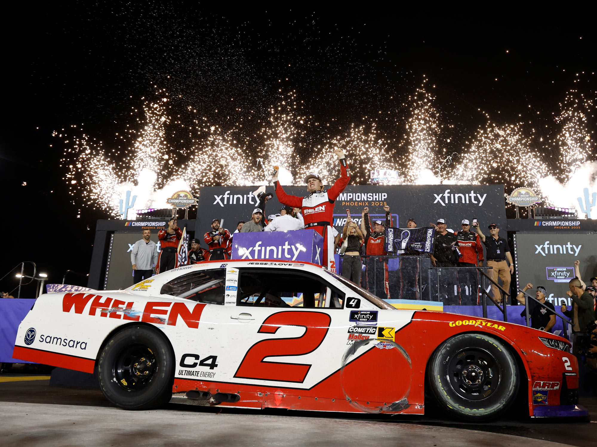 Jesse Love 2025 Whelen Phoenix 11/1/25 Race Win 1:24 Nascar Diecast