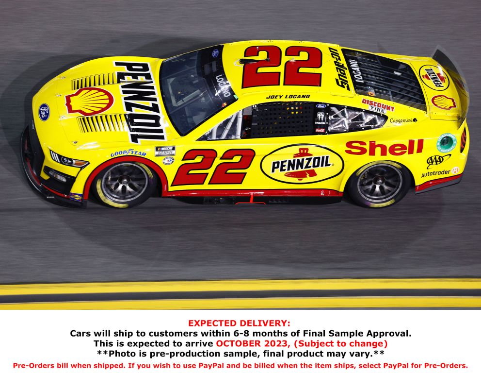 Joey Logano 2023 Shell-Pennzoil Duel 1 at Daytona 2/16 Race Win 1:64 ...