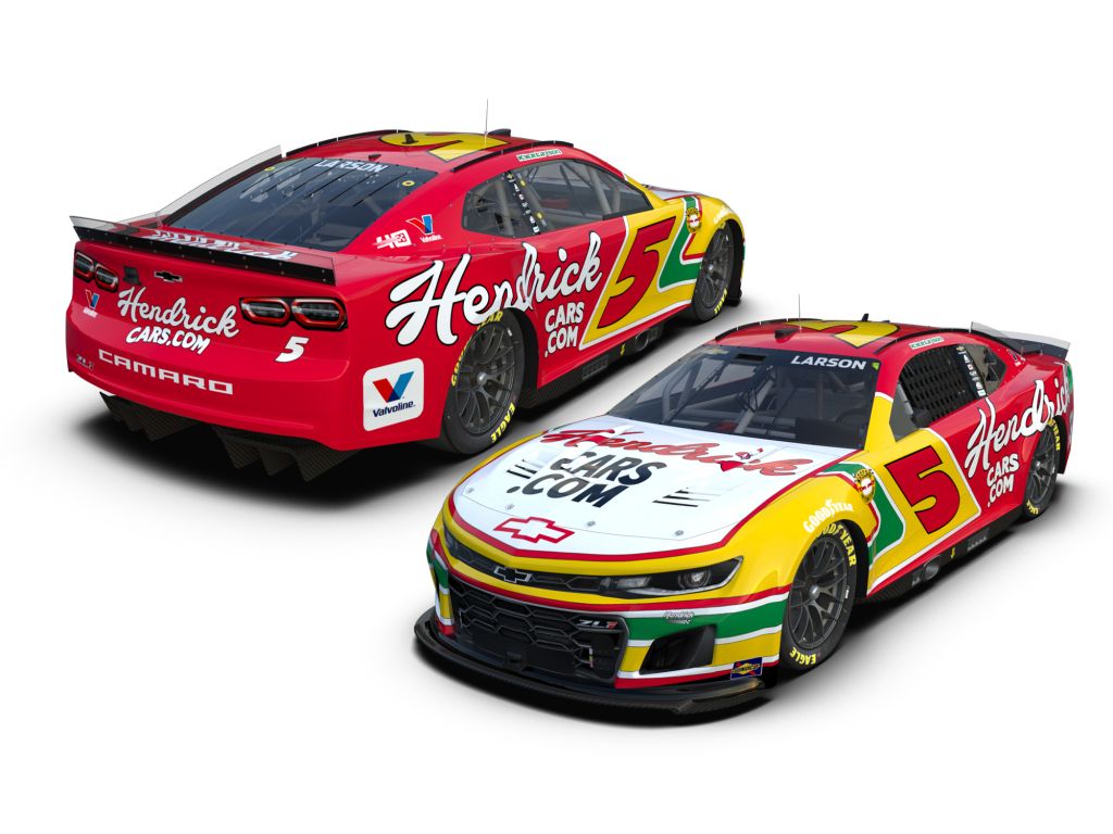 Kyle Larson 2024 Hendrickcars.com Throwback 1:24 Color Chrome Nascar ...