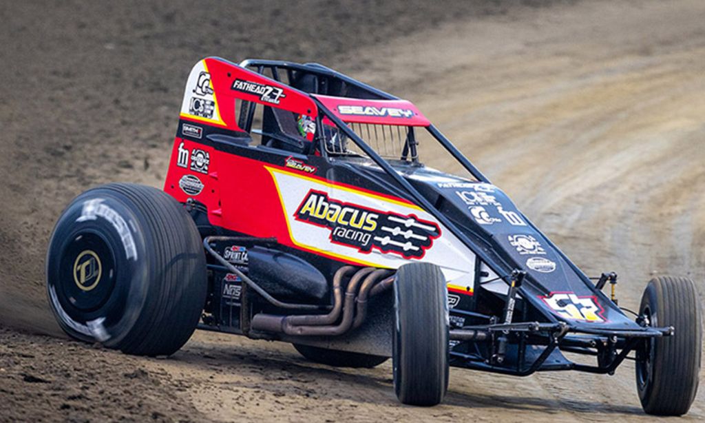 Logan Seavey 2024 Abacus Racing USAC #57 1:50 Sprint Car Diecast