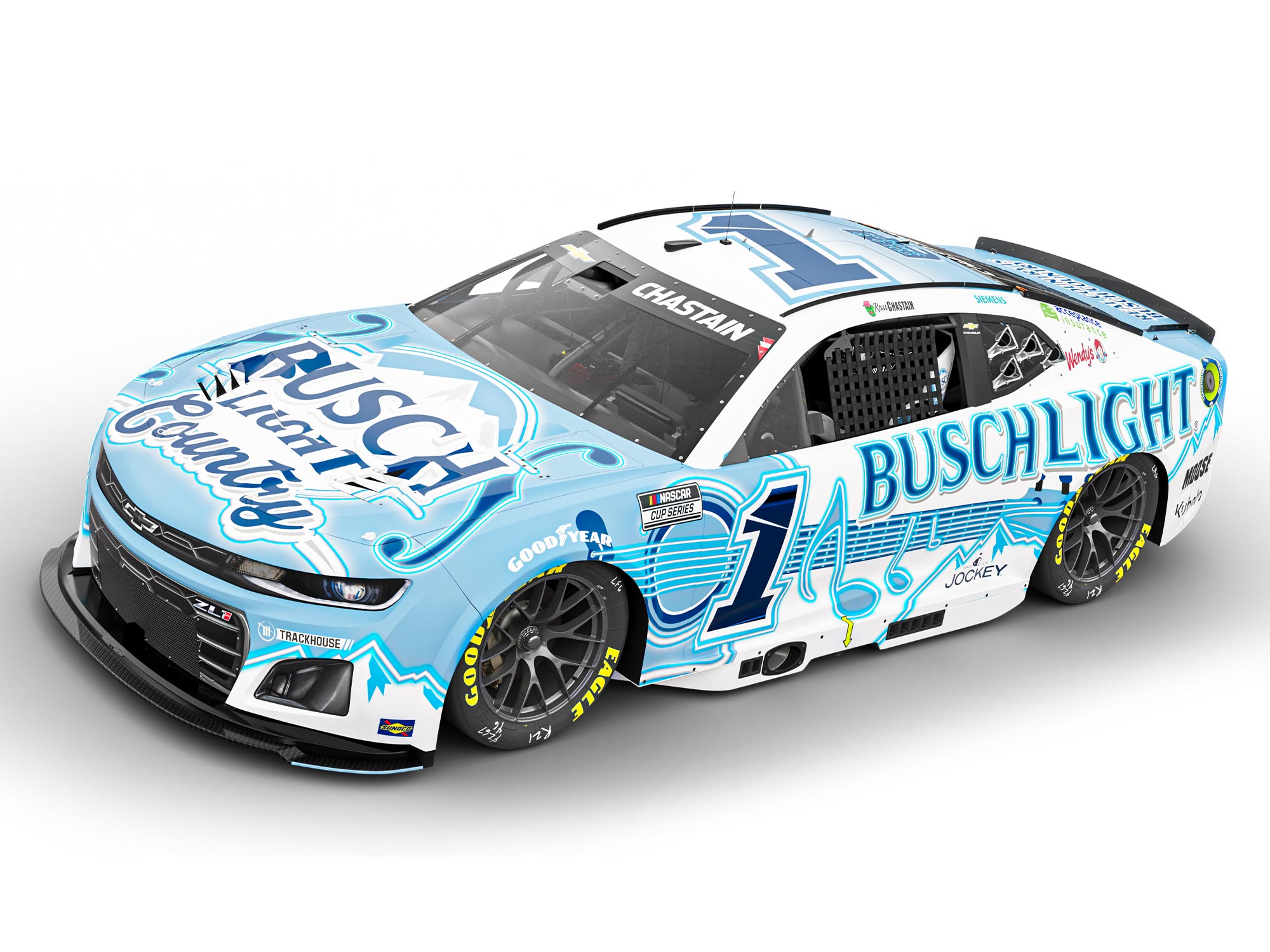 Ross Chastain Autographed 2025 Busch Light Country 1:24 Nascar Diecast
