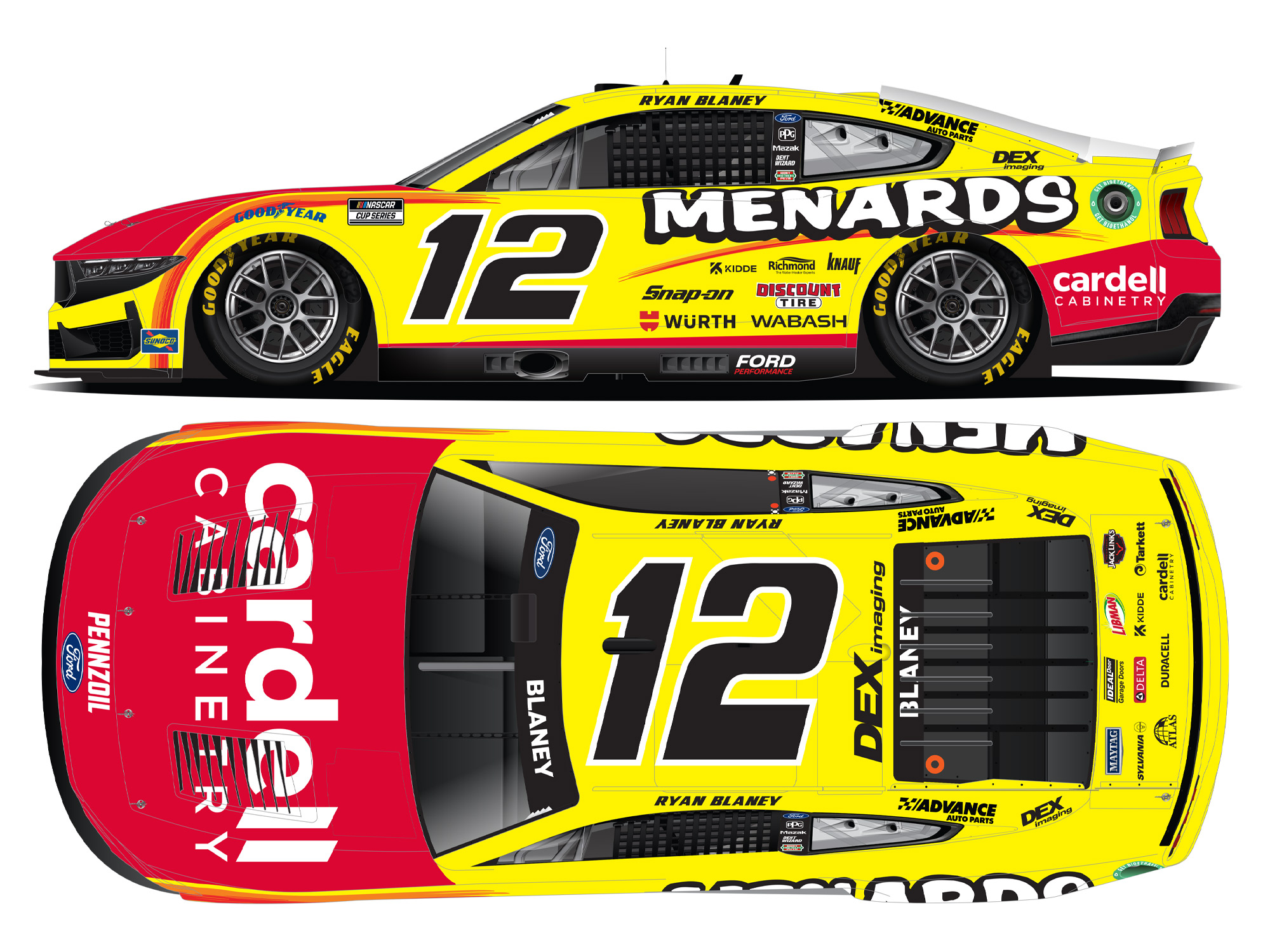 Ryan Blaney 2025 Menards 1:64 Nascar Diecast