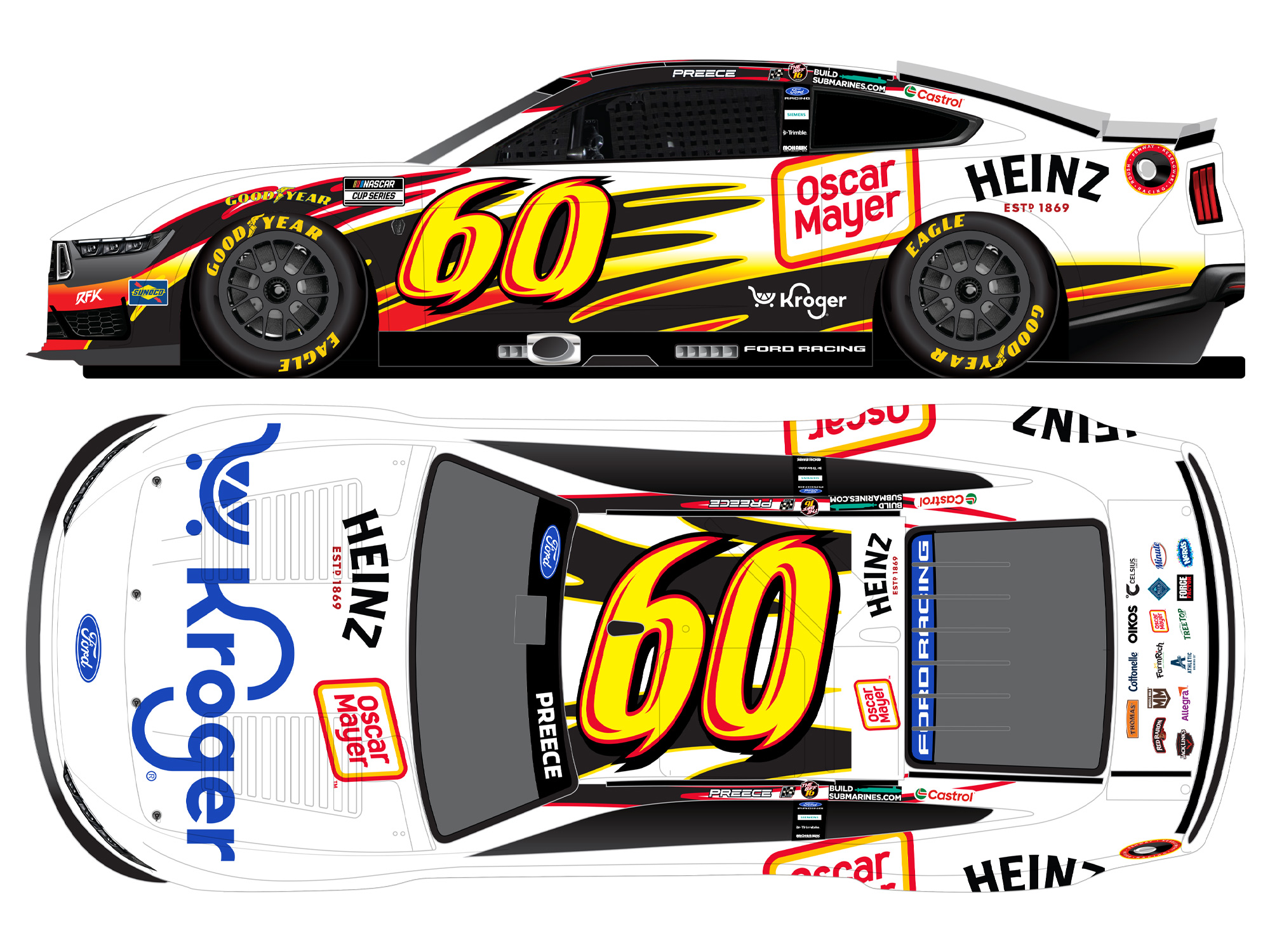 Ryan Preece Autographed 2026 Kroger / Oscar Mayer / Heinz Throwback 1: ...