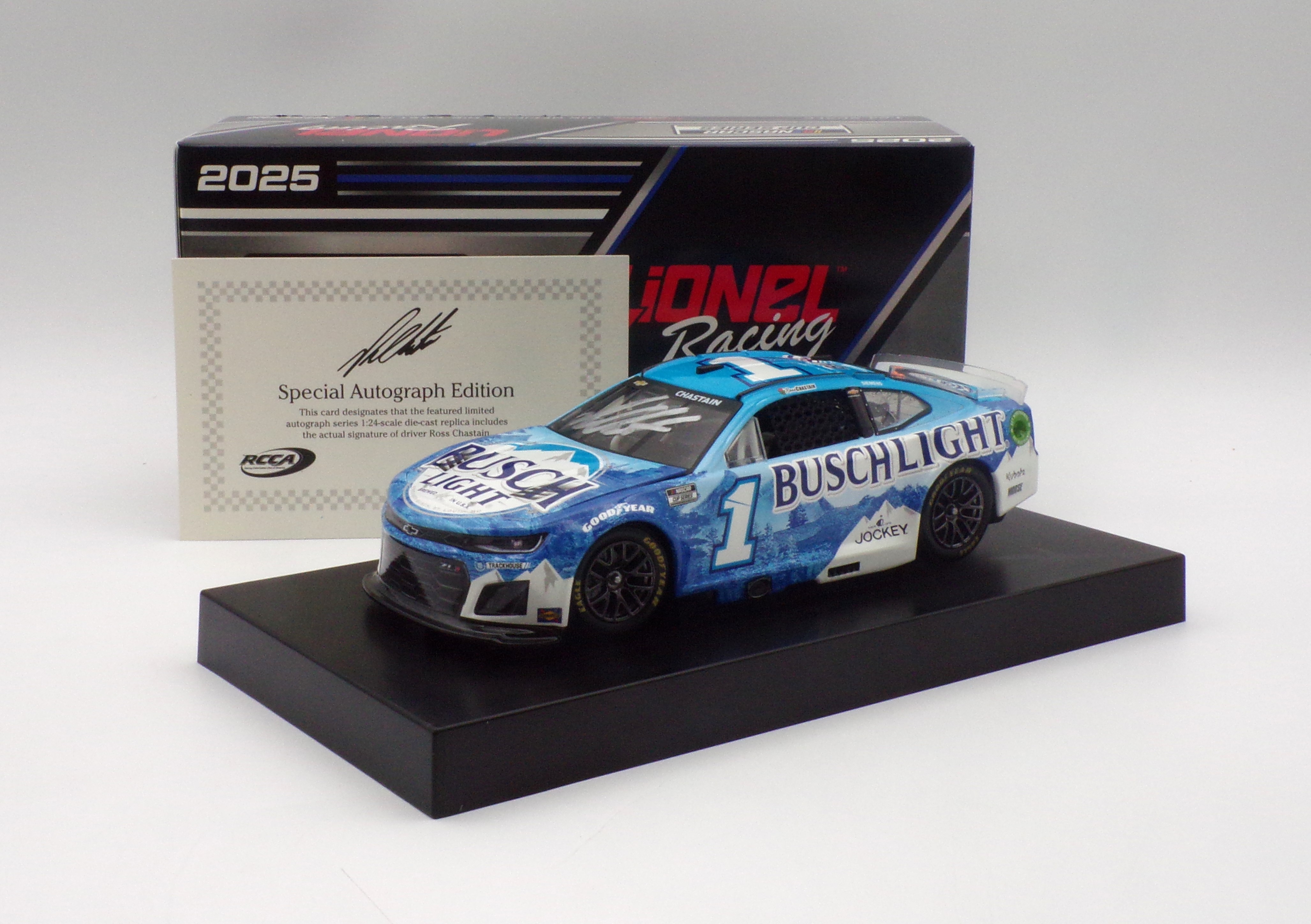 Ross Chastain Autographed 2025 Busch Light 1:24 Nascar Diecast