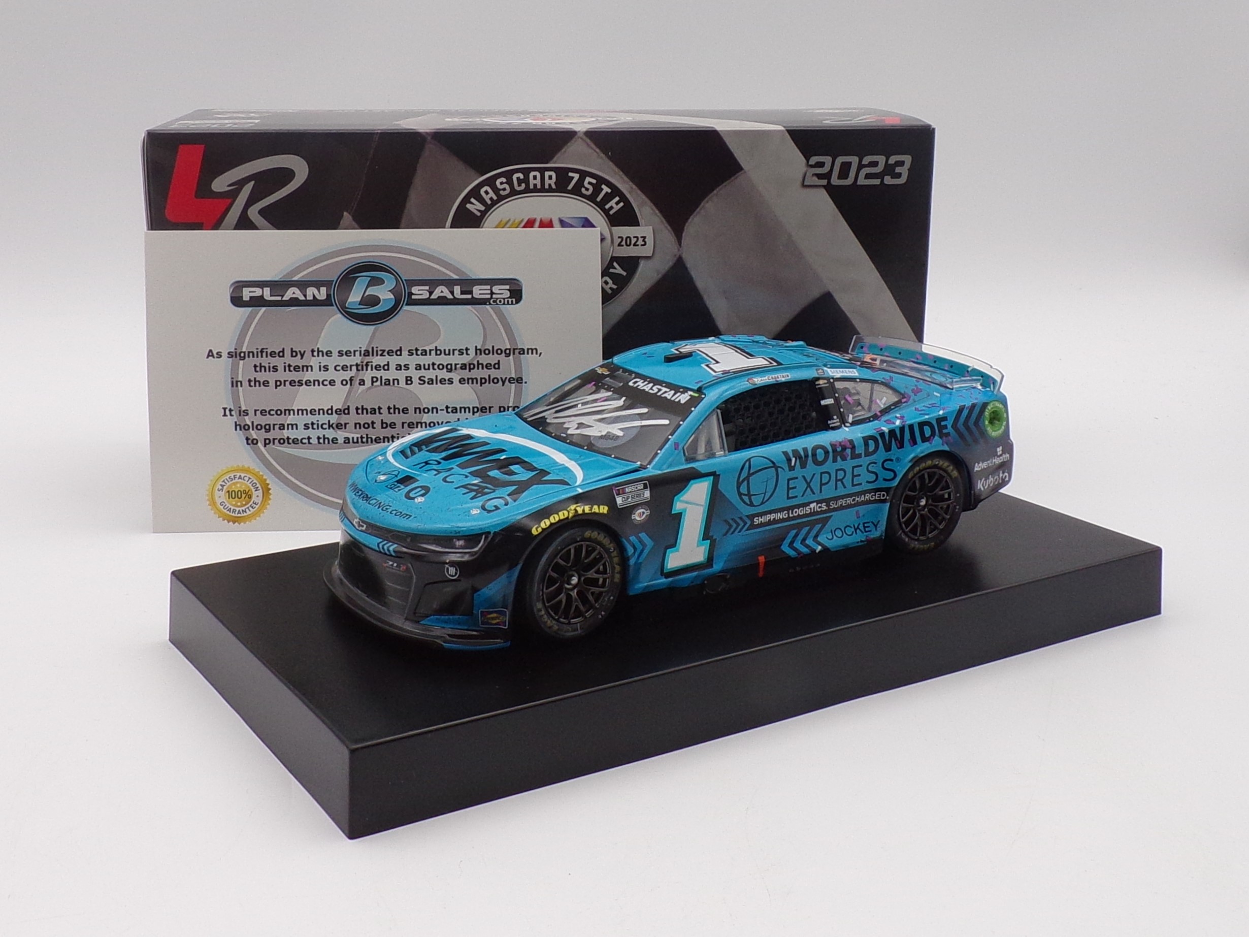 Ross Chastain Autographed w/ White Paint Pen 2023 Worldwide Express ...