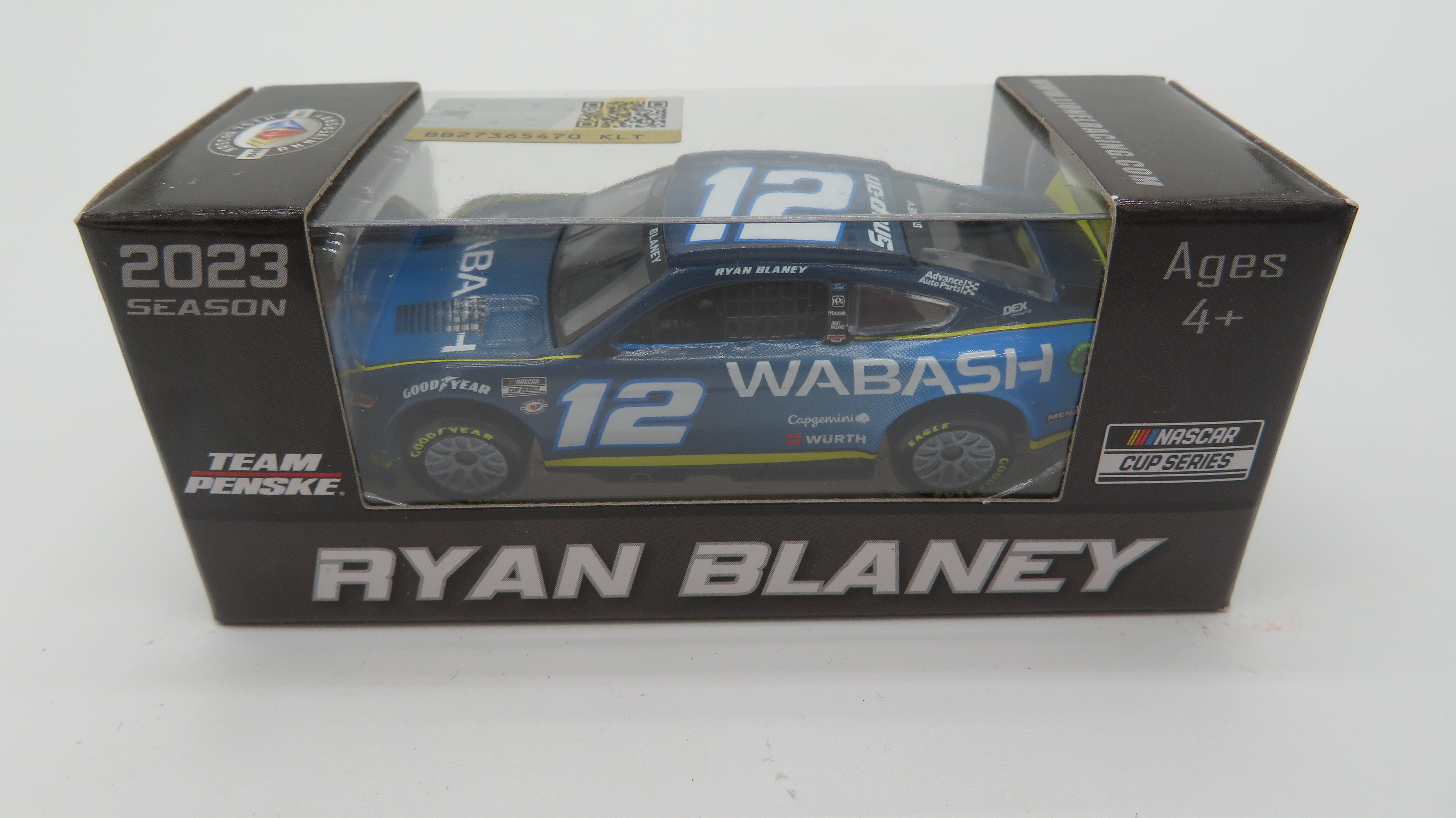 Ryan Blaney 2023 #12 Wabash 1:64 Nascar Diecast
