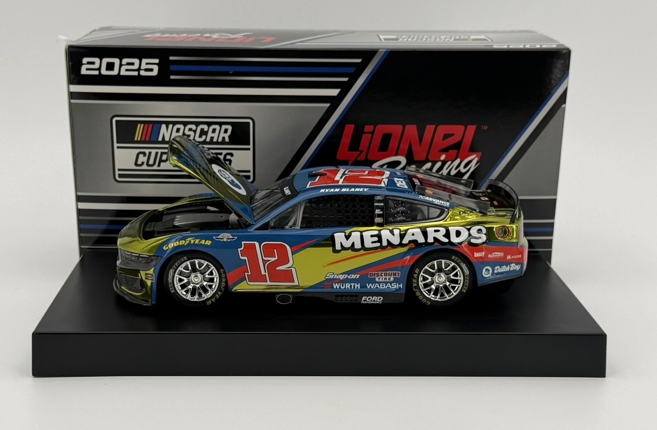 Ryan Blaney 2025 Menards Dutch Boy Throwback 1:24 Color Chrome Nascar ...