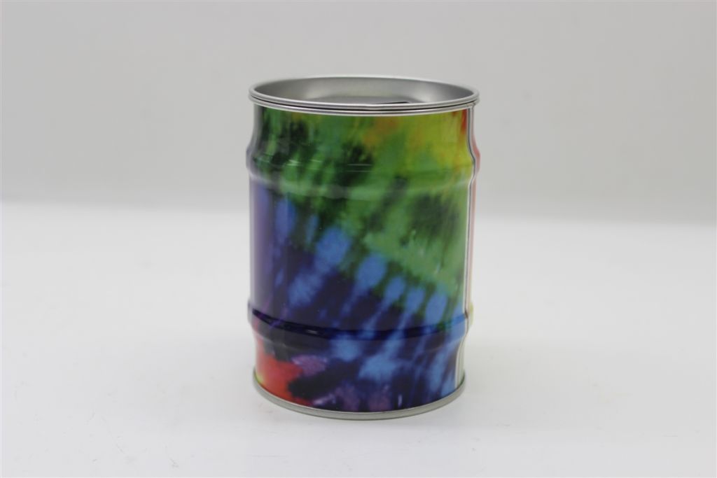 Tie Dye Design Tin Money Bank