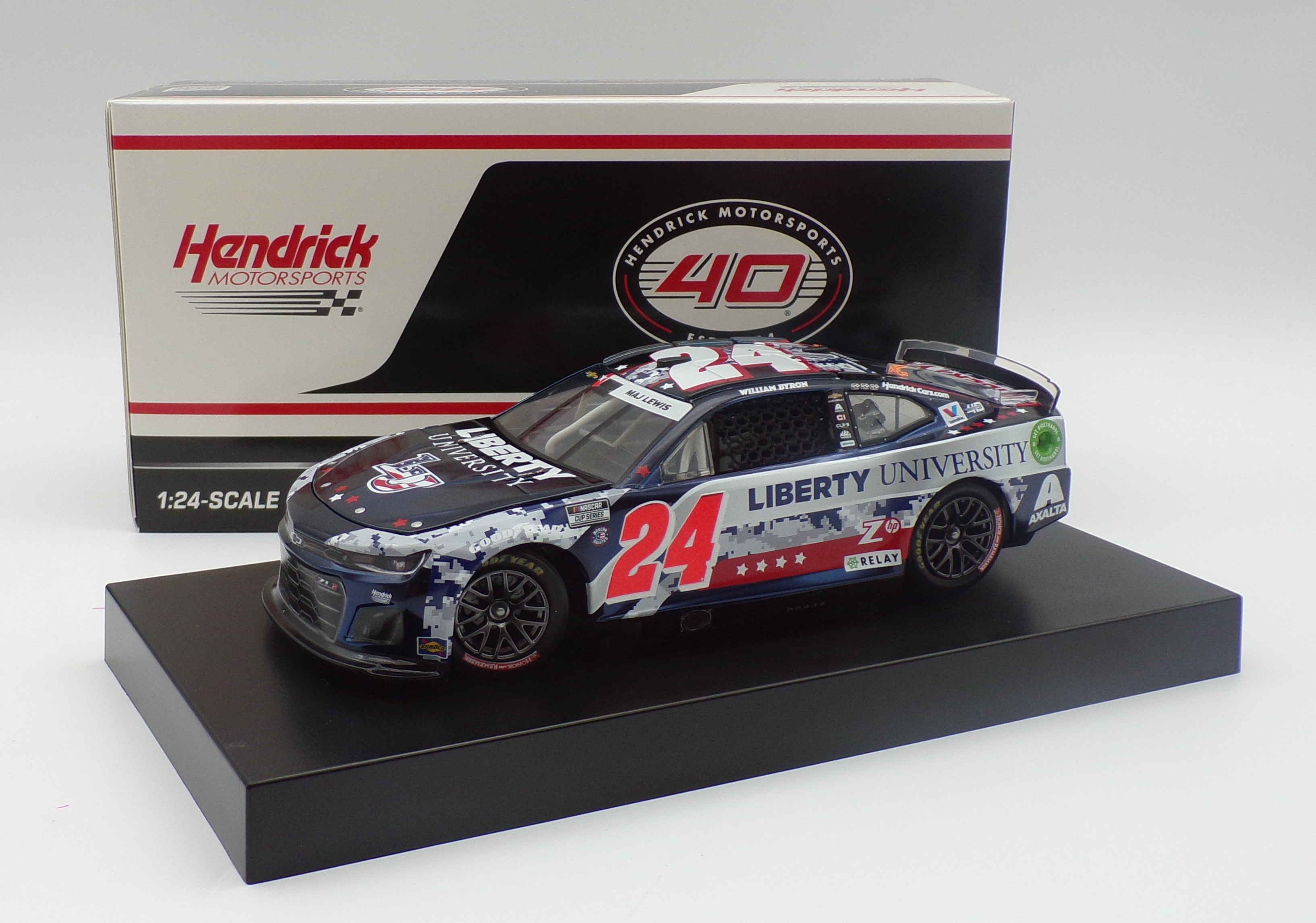 William Byron 2024 Liberty University Patriotic 1:24 Color Chrome ...