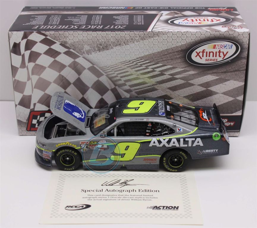 William Byron Autographed 2017 Axalta Coating Systems/Iowa Win 1:24 ...