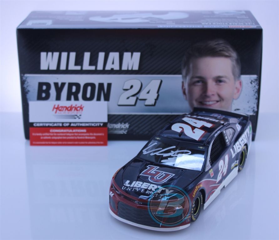 William Byron Autographed 2019 Liberty University 1:24 Nascar Diecast