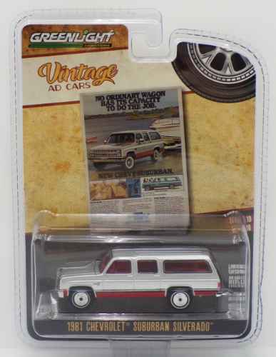1981 Chevrolet Suburban Vintage Ad Cars Series 10 1:64 Scale