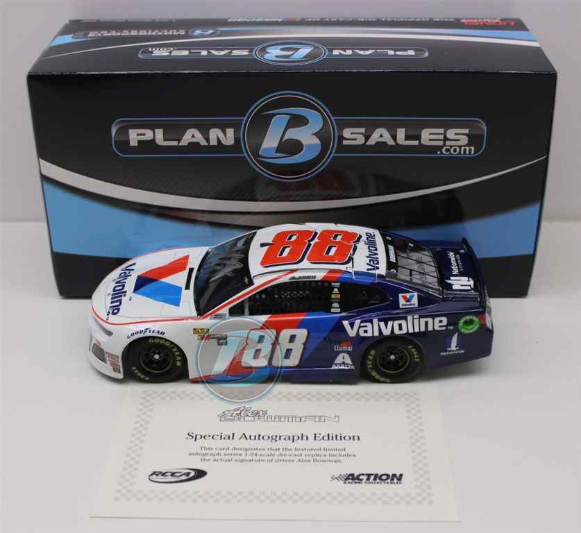 Alex Bowman Autographed 2018 Valvoline 1:24 Nascar Diecast