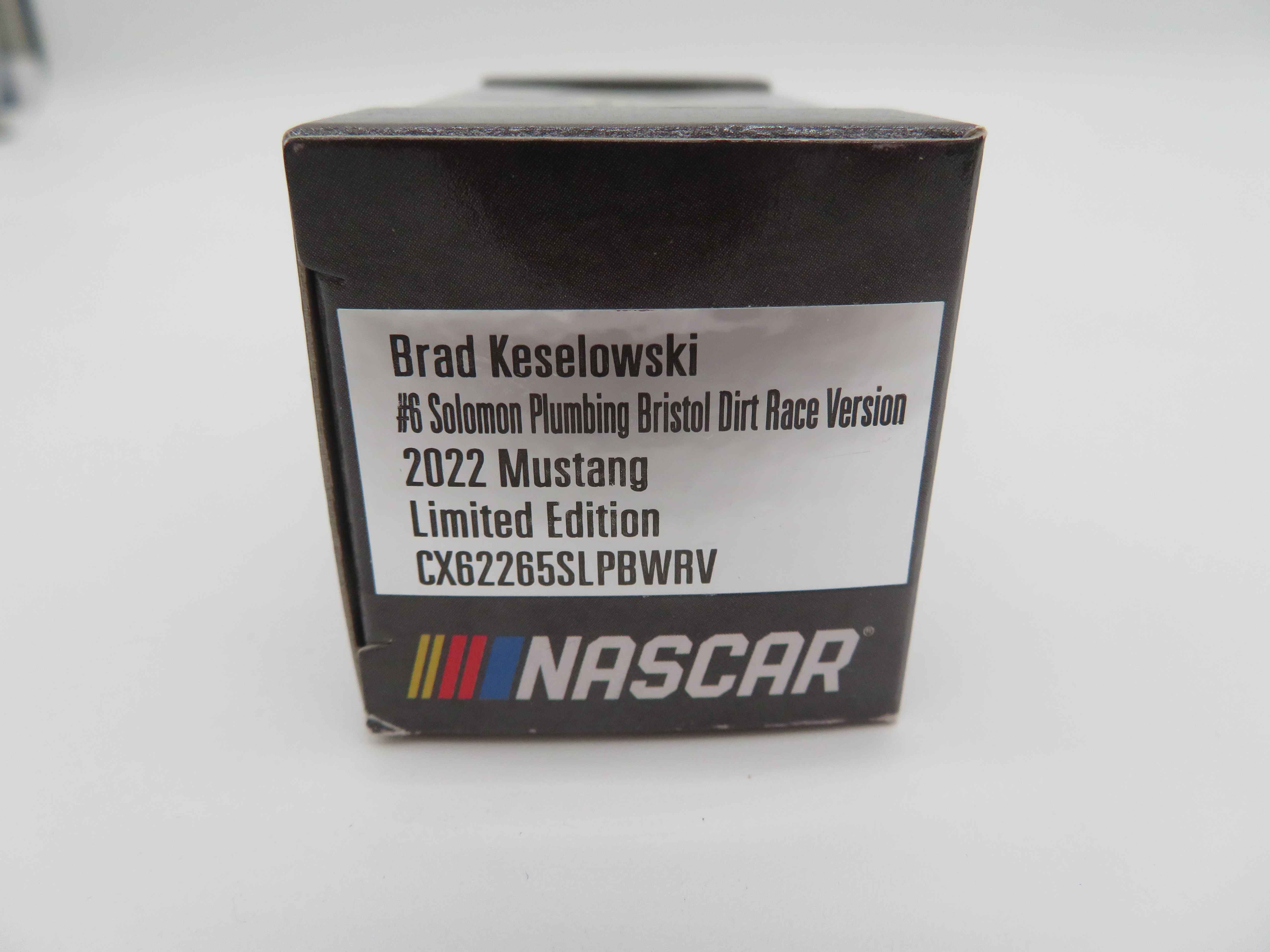 Brad Keselowski 2022 #6 Solomon Plumbing Bristol Dirt Raced Version 1: ...
