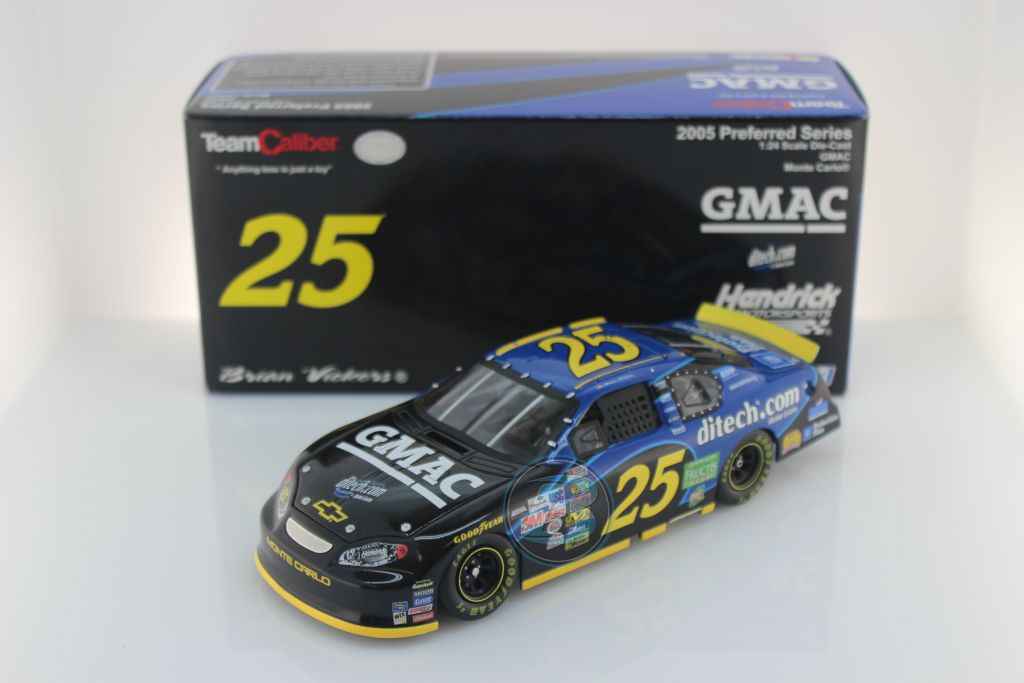 Brian Vickers 2005 GMAC / Dietch 1:24 Nickel Finish Team Caliber ...