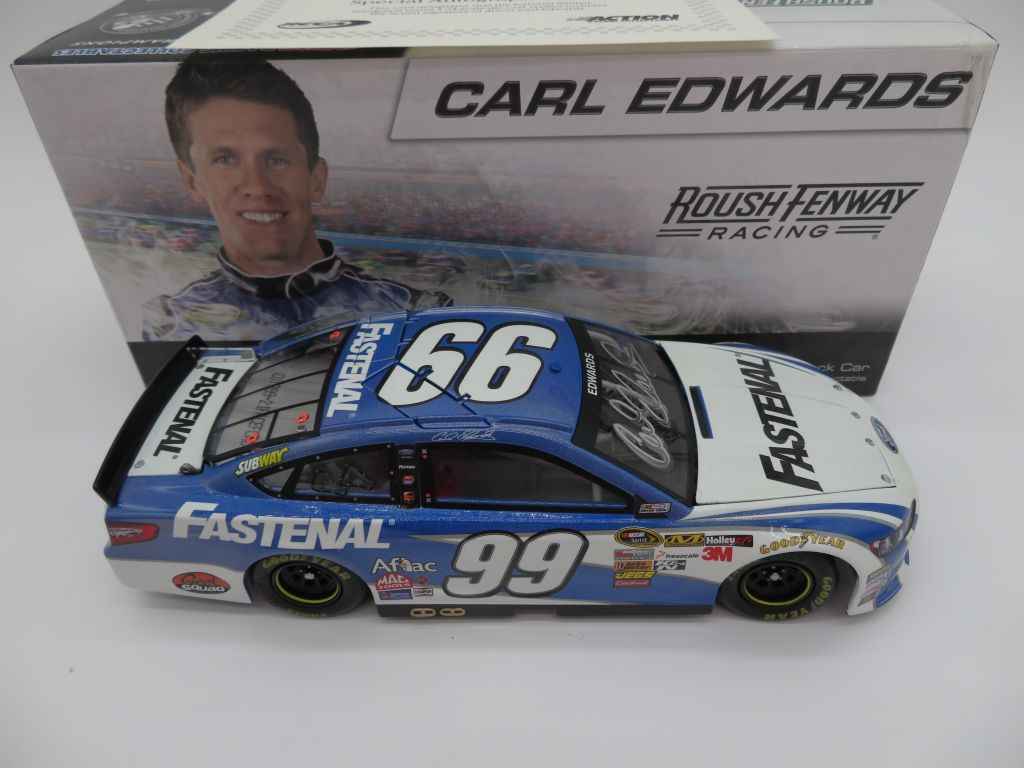 Carl Edwards Autographed 2013 Fastenal 1:24 Flashcoat Color Nascar Diecast