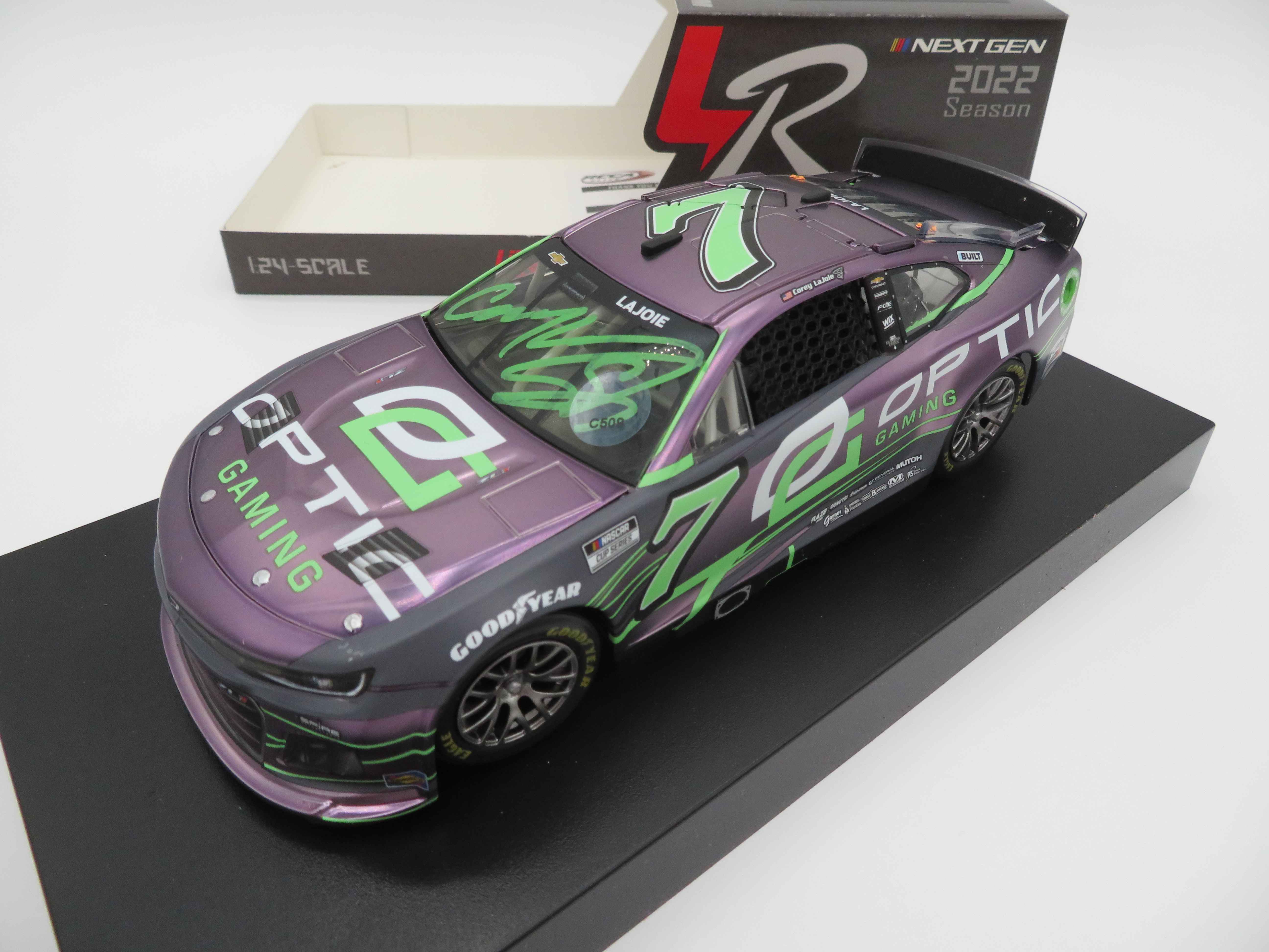 Corey LaJoie 2022 OpTic Gaming 1:24 Color Chrome Nascar Diecast