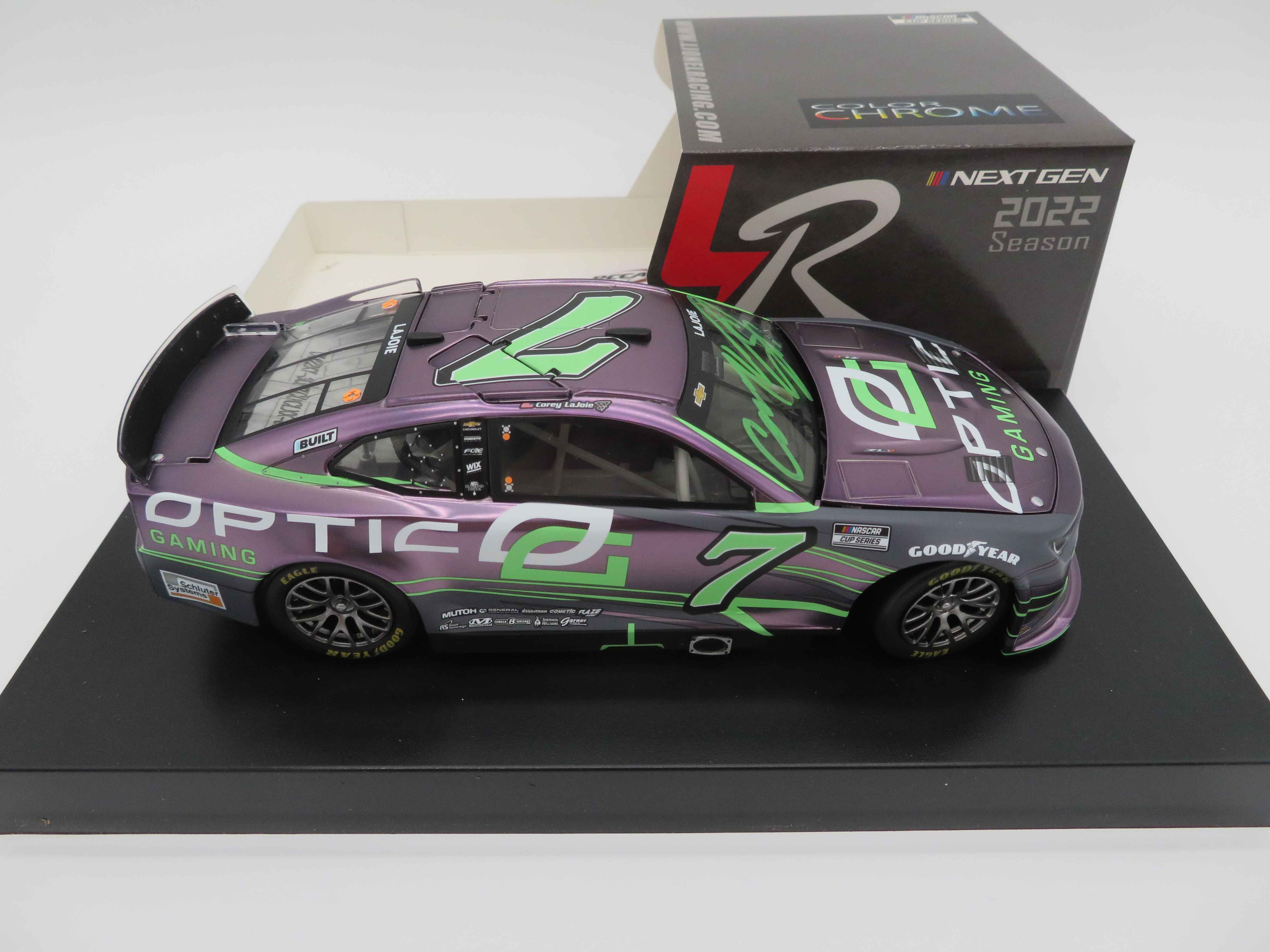 Corey LaJoie 2022 OpTic Gaming 1:24 Color Chrome Nascar Diecast