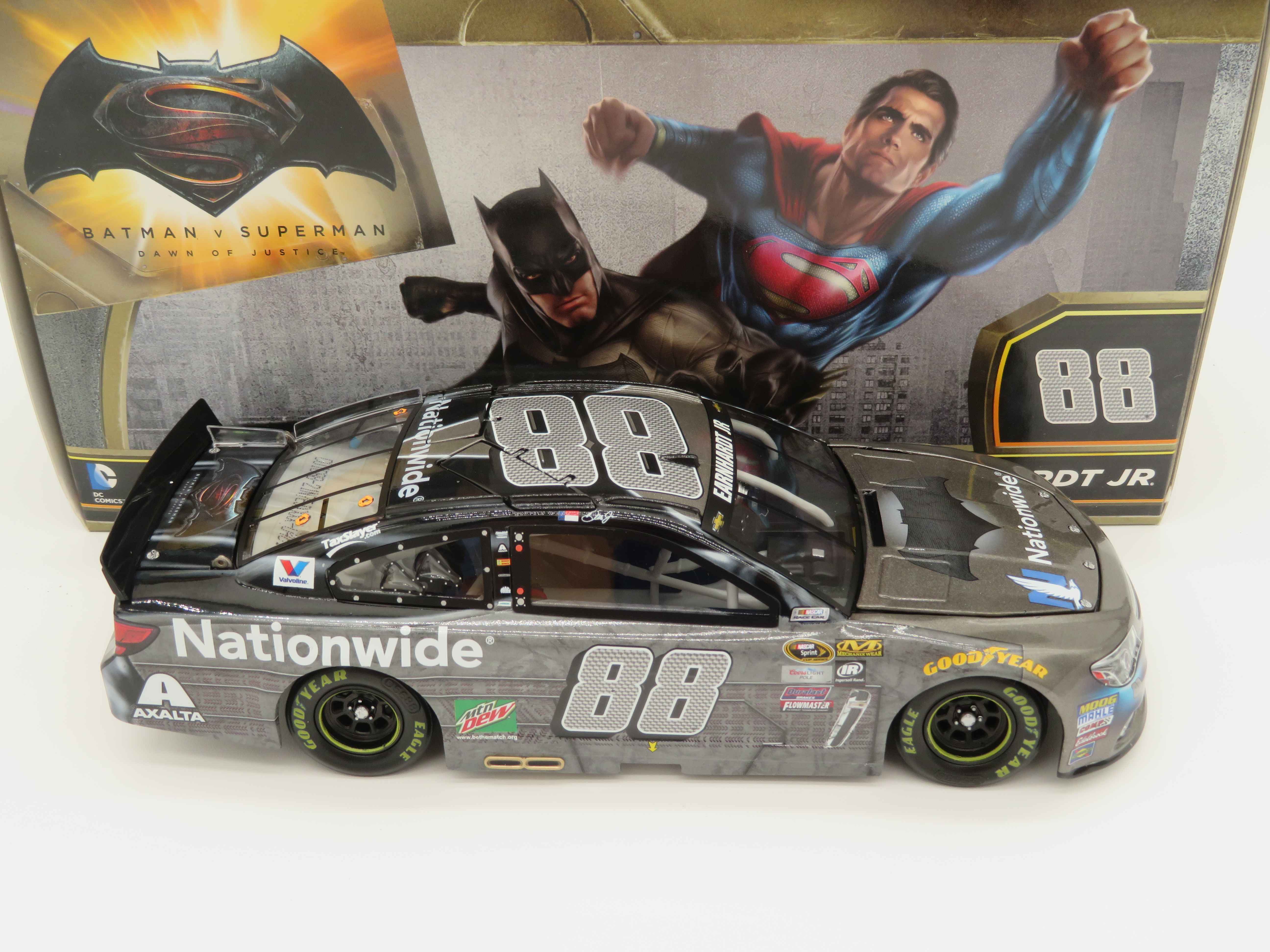 Dale Earnhardt Jr. Autographed 2016 Nationwide Batman 1:24 Nascar Diecast