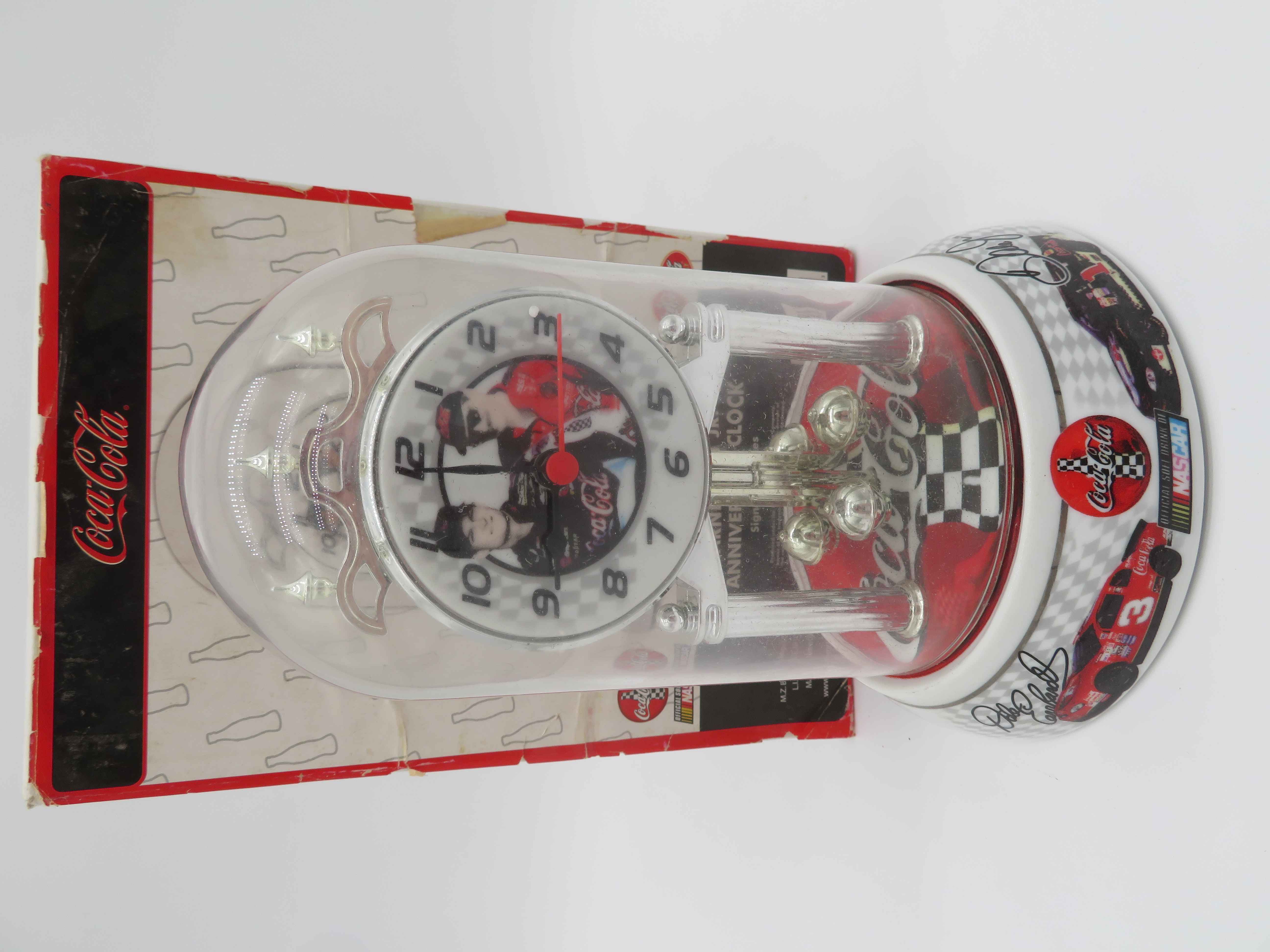 Dale Earnhardt Sr & Dale Earnhardt Jr. Coca Cola Anniversary Clock Nascar