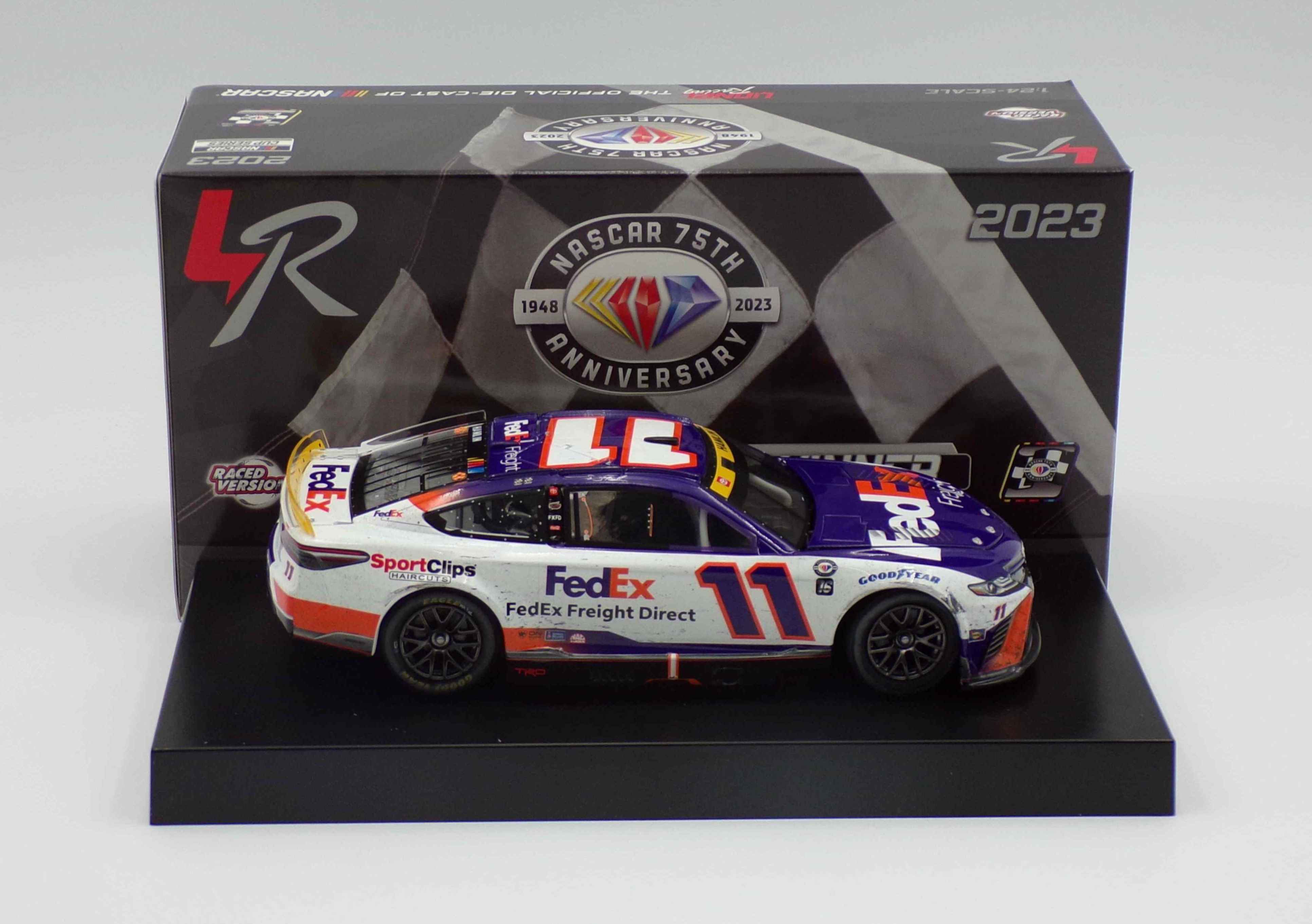 Denny Hamlin 2023 FedEx Freight 9/16 Bristol Race Win 1:24 Nascar Diecast
