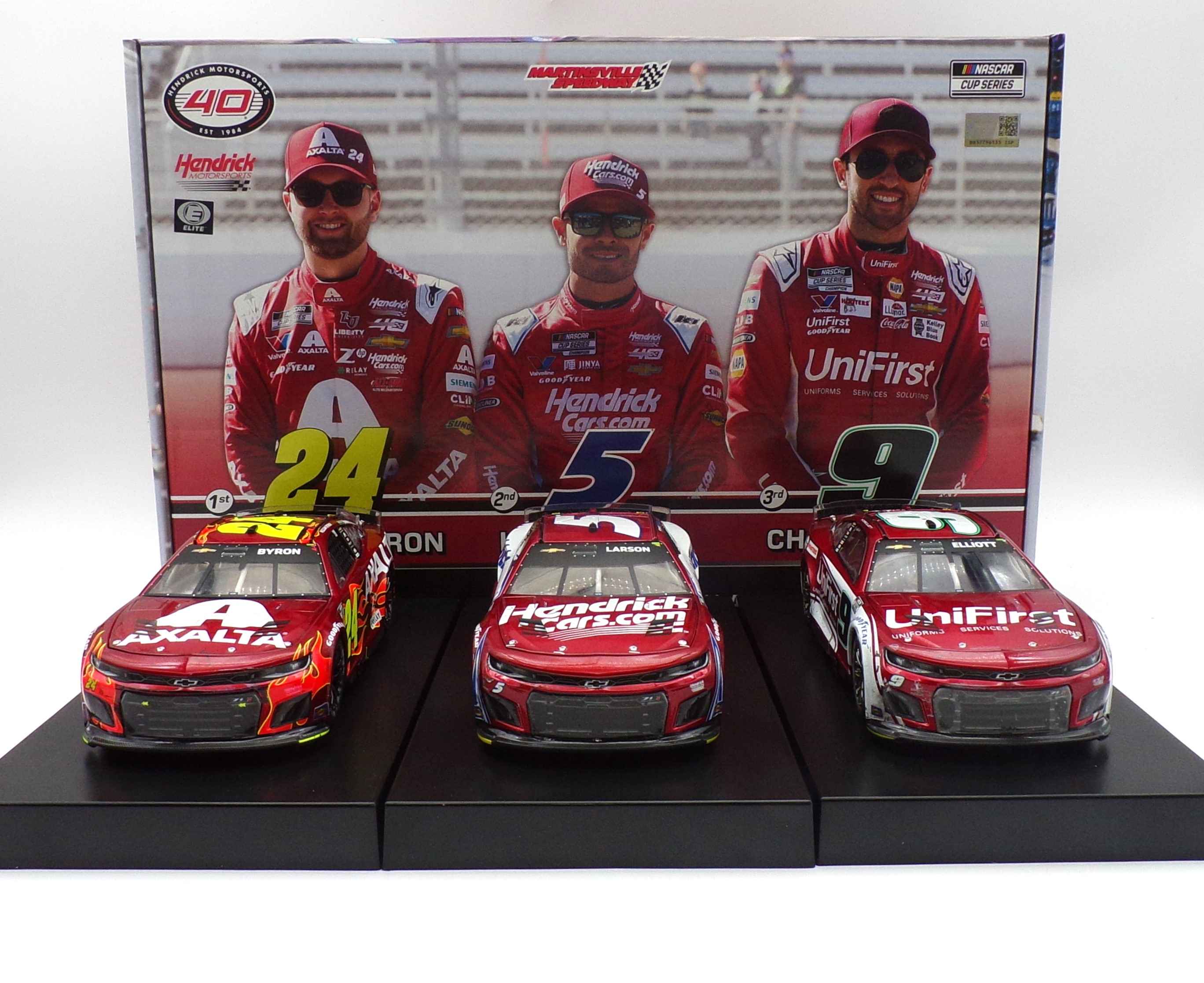 Hendrick Motorsports Martinsville 1-2-3 Checkered Flag 1:24 Elite ...