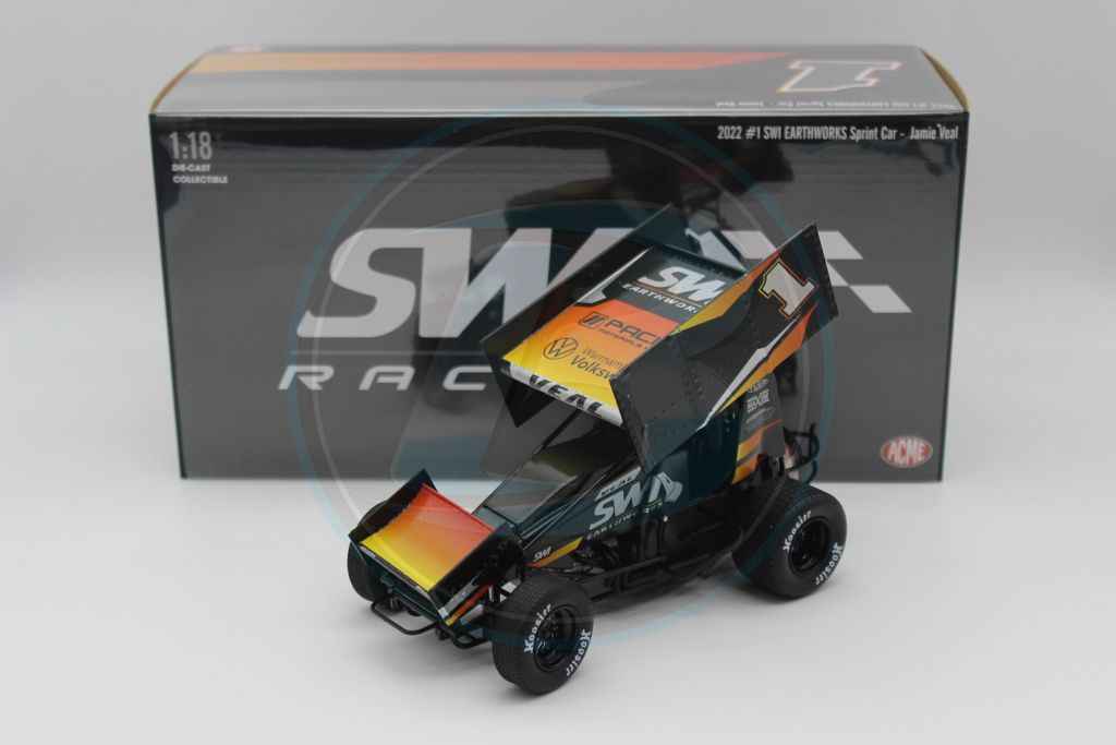Jamie Veal 2022 #1 SWI Earthworks 1:18 Sprint Car Diecast