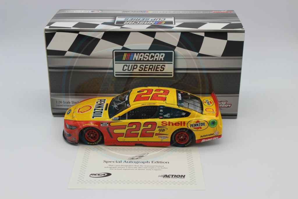 Joey Logano Autographed 2021 Shell/Pennzoil Bristol (Dirt) Race Win 3/ ...
