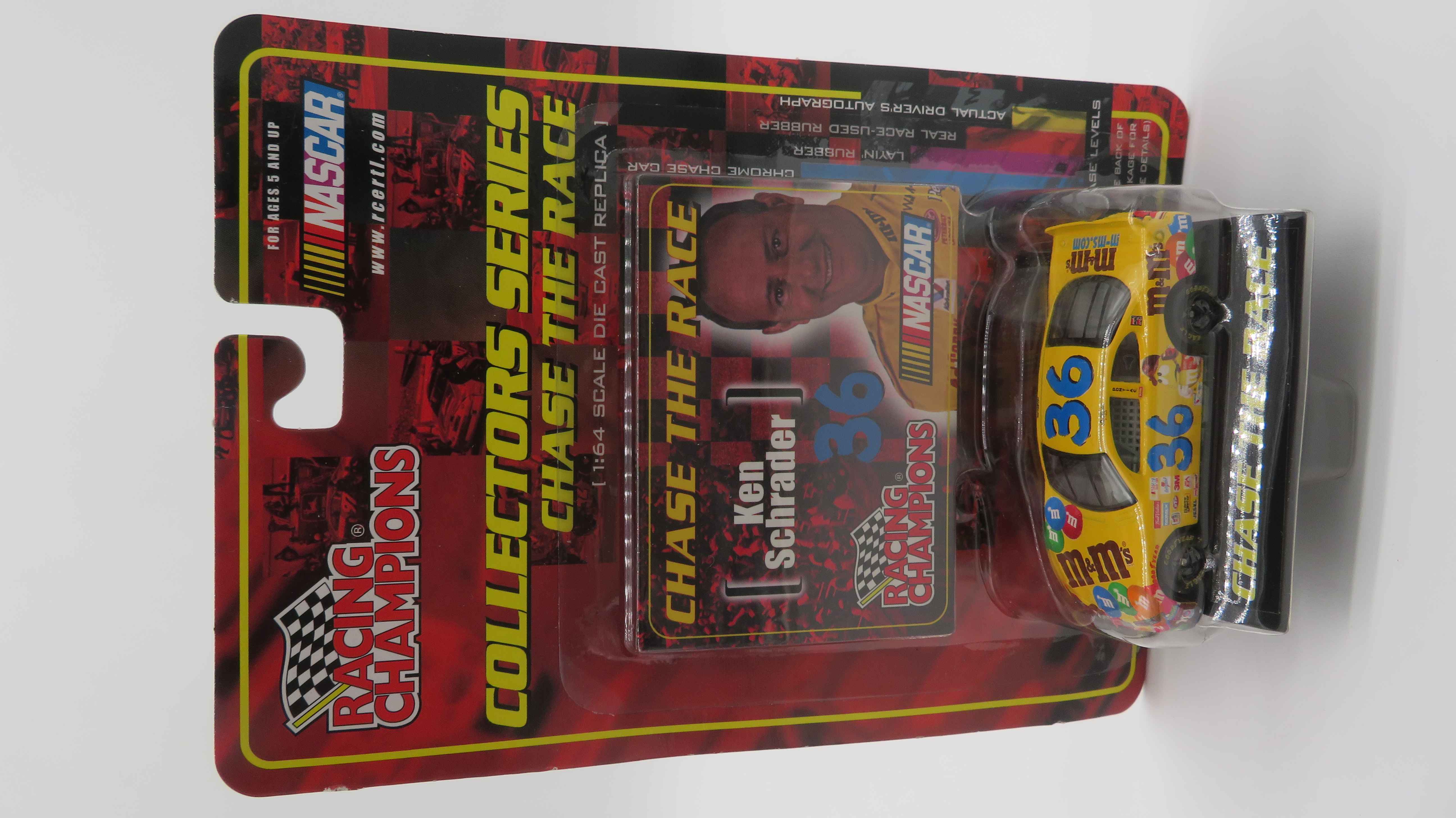 Ken Schrader 2001 #36 M&M's 1:64 Chase The Race Racing Champions